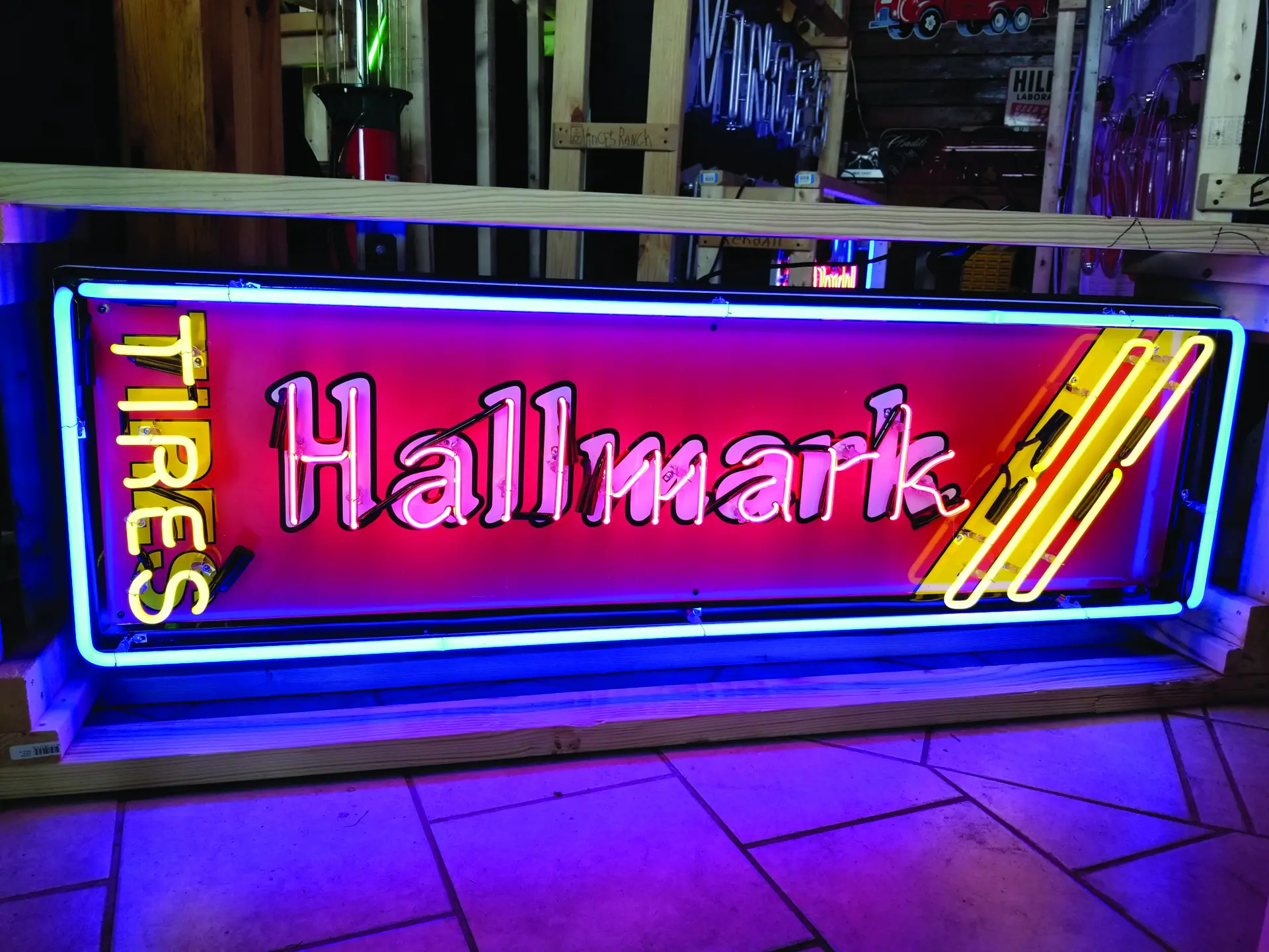 Hallmark tires neon sign | Auburn Fall 2017 | RM Sotheby's