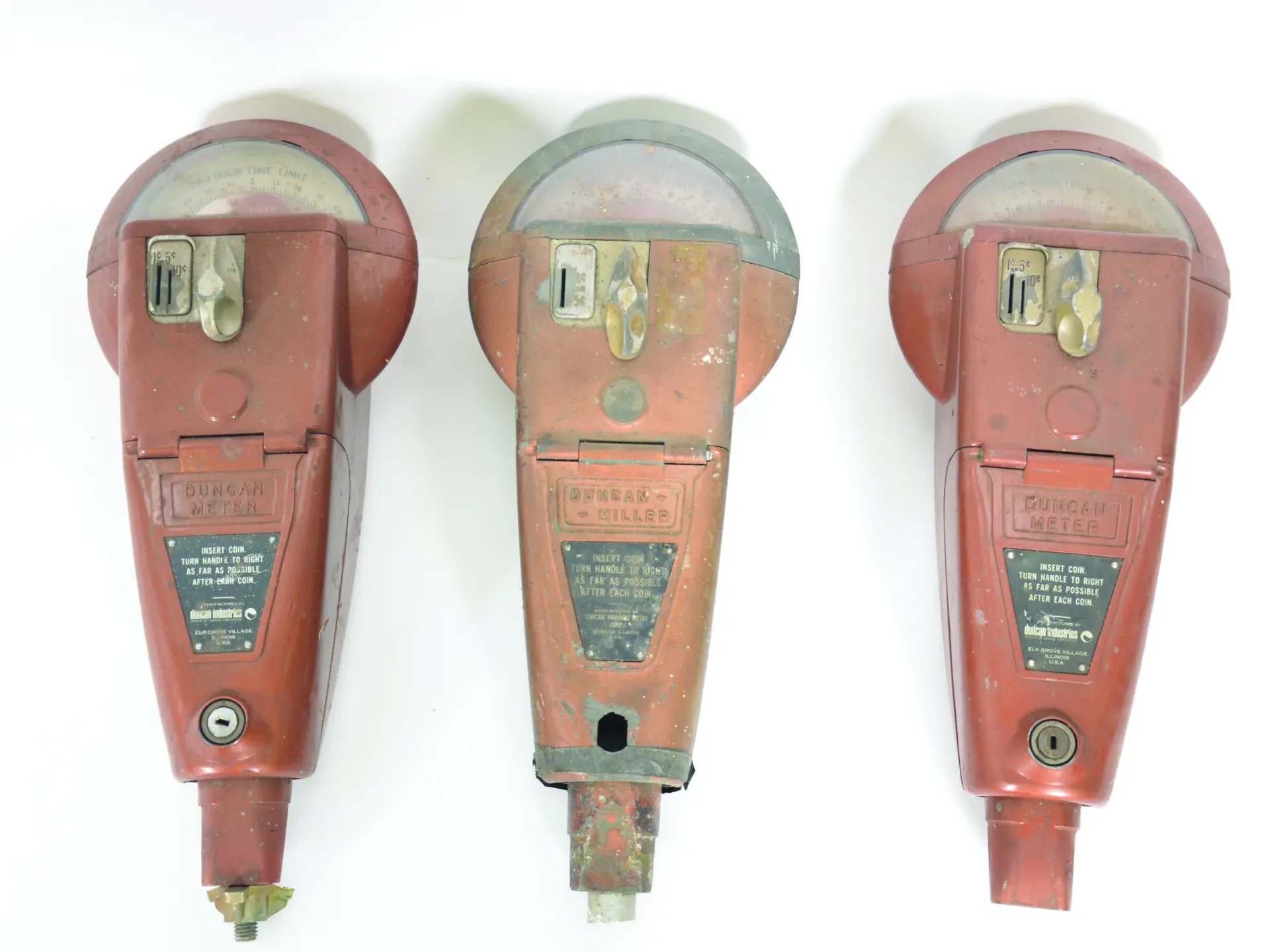 3 discontinued parking meter heads | Auburn Fall 2016 | RM Sotheby's