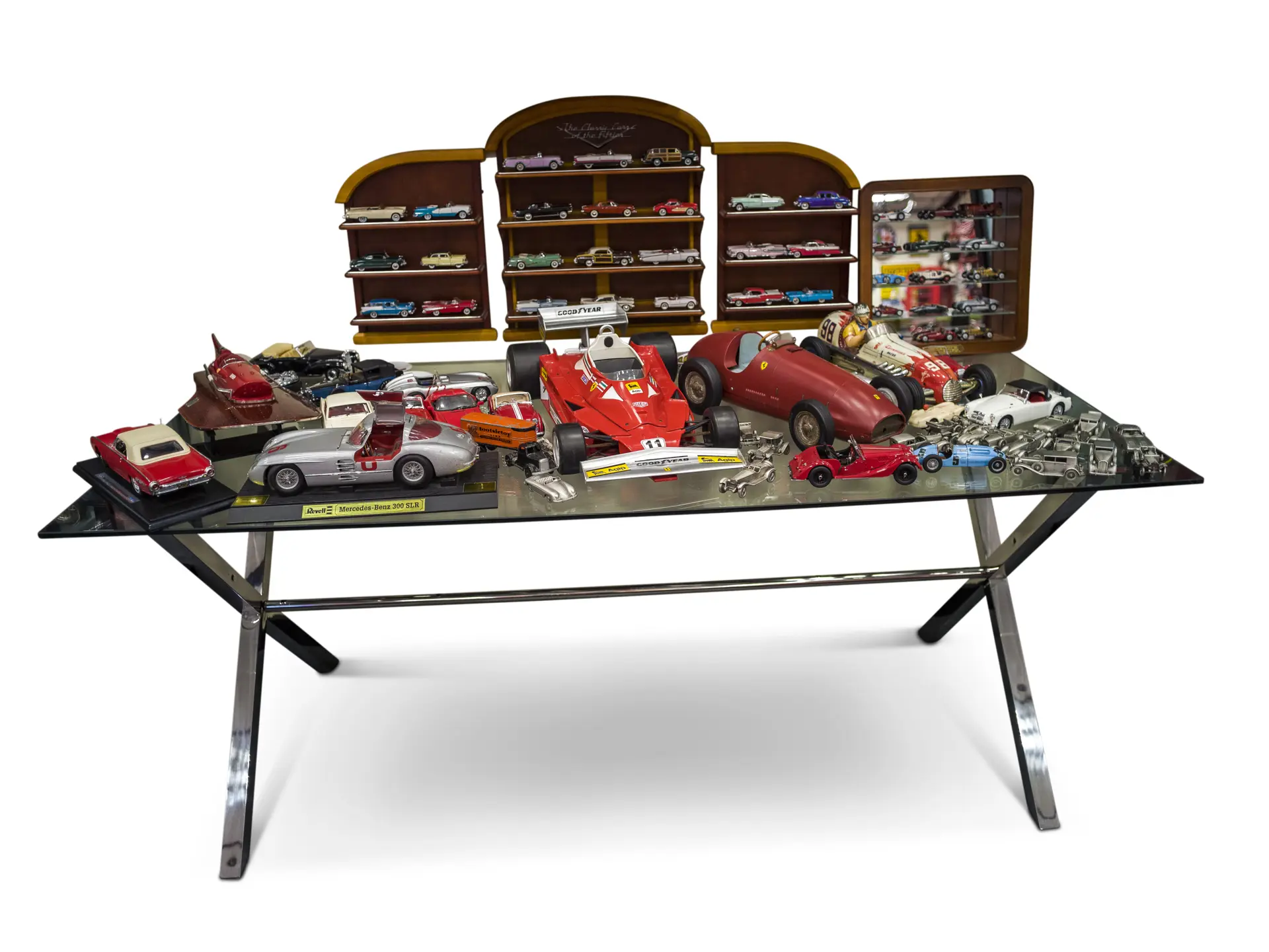Car Models with Glass Table | Gene Ponder Collection | RM Sotheby's