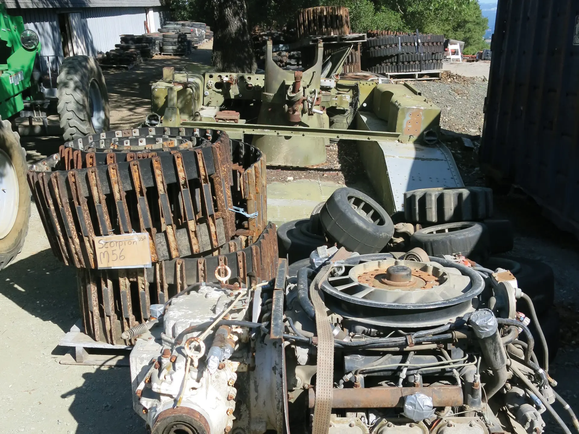 Large Lot Of M56 Scorpion Tank Parts | The Littlefield Collection | RM ...