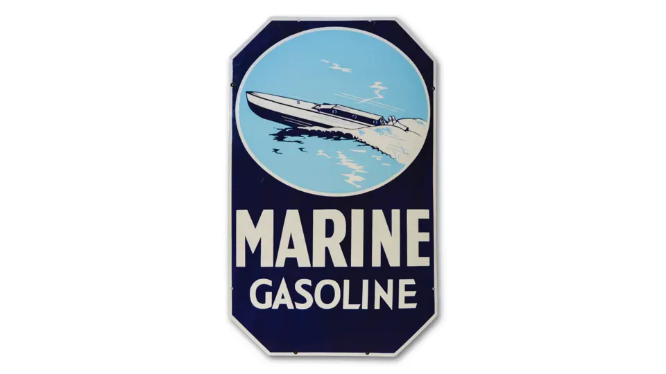 Marine Gasoline with Boat Logo Sign | Auburn Spring 2019 | RM Sotheby's