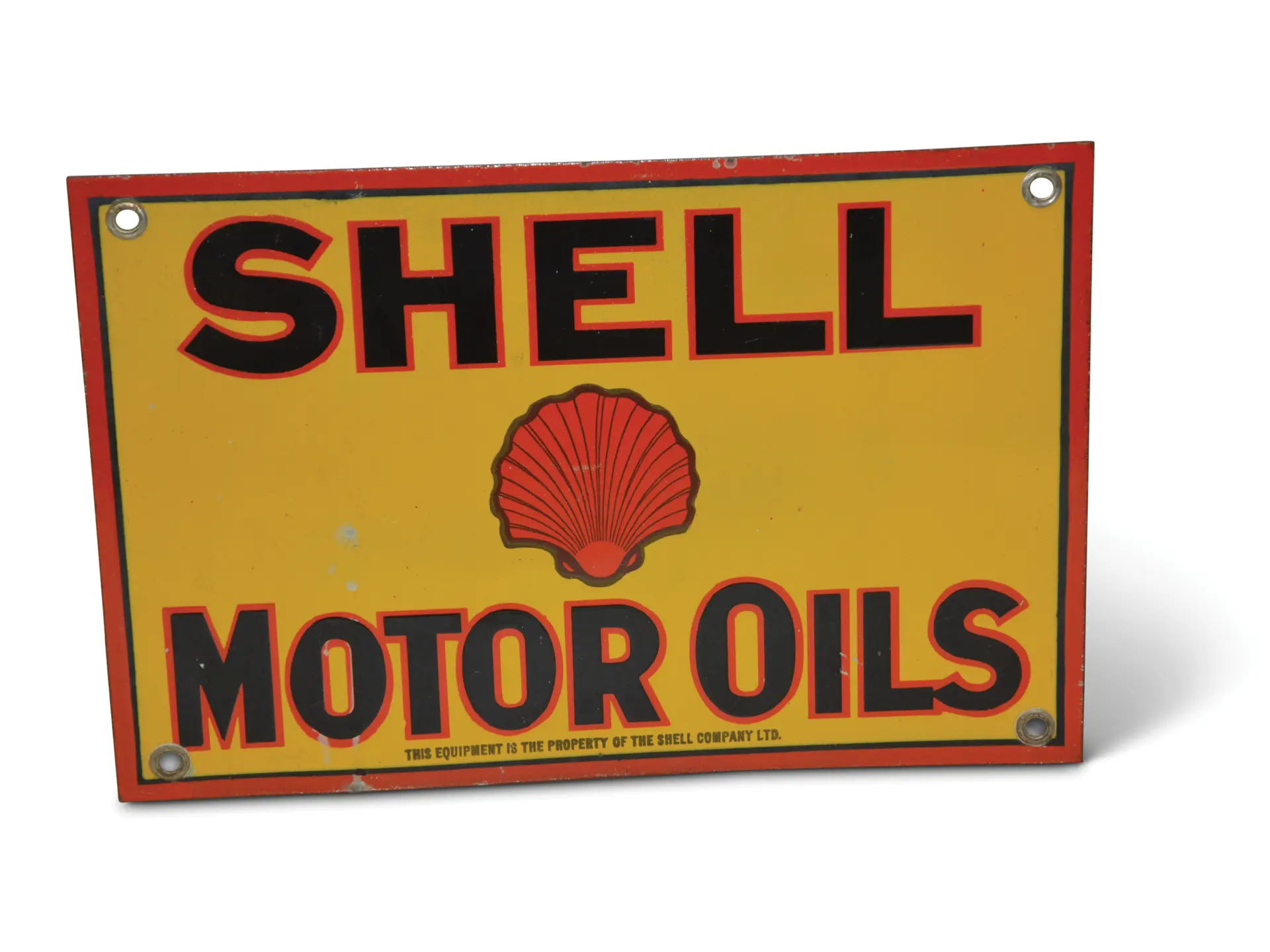 Shell Motor Oils with Red Logo Porcelain Sign | Auburn Fall 2019 | RM ...