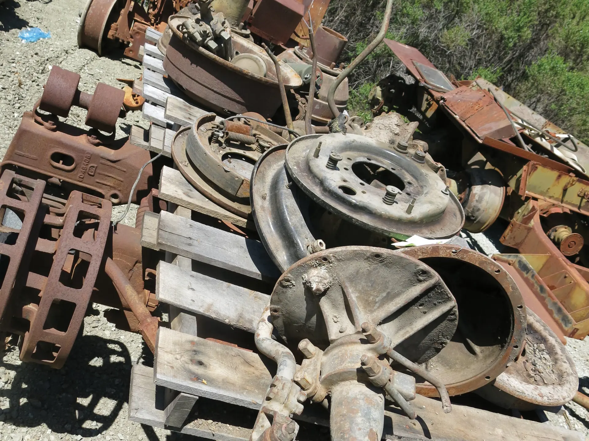 One Half Track Frame And Chassis With Extra Parts | The Littlefield ...