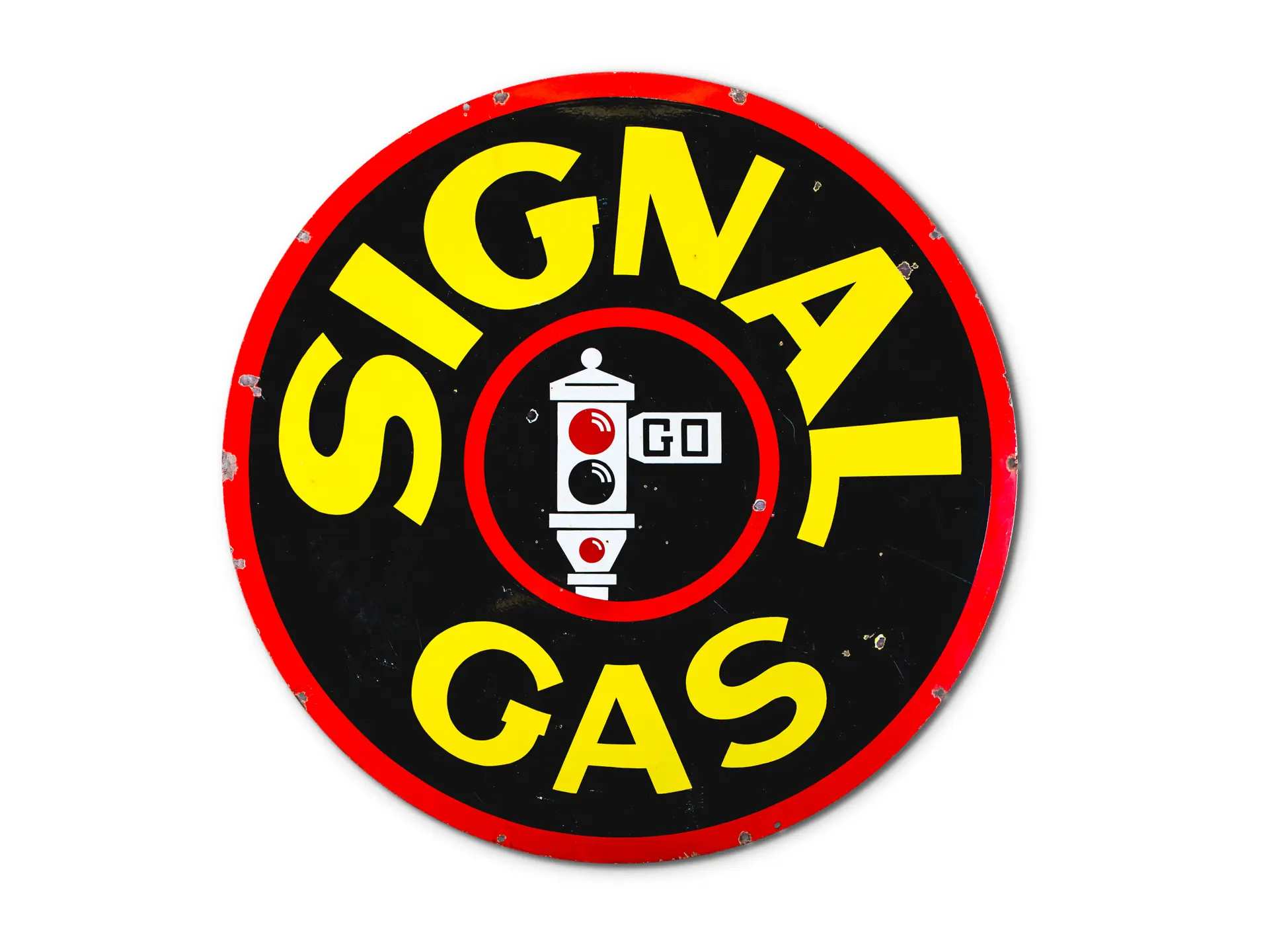Signal Gas with Red Stoplight Identification Sign | Auburn Spring 2019 ...