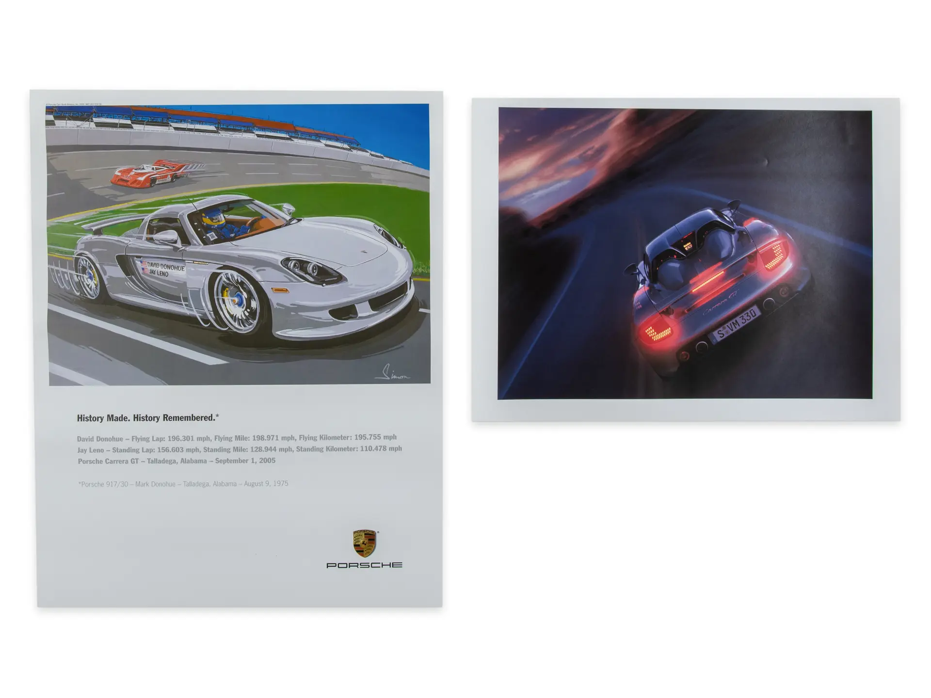 Two Porsche Carrera GT Posters | The White Collection | Online | RM ...