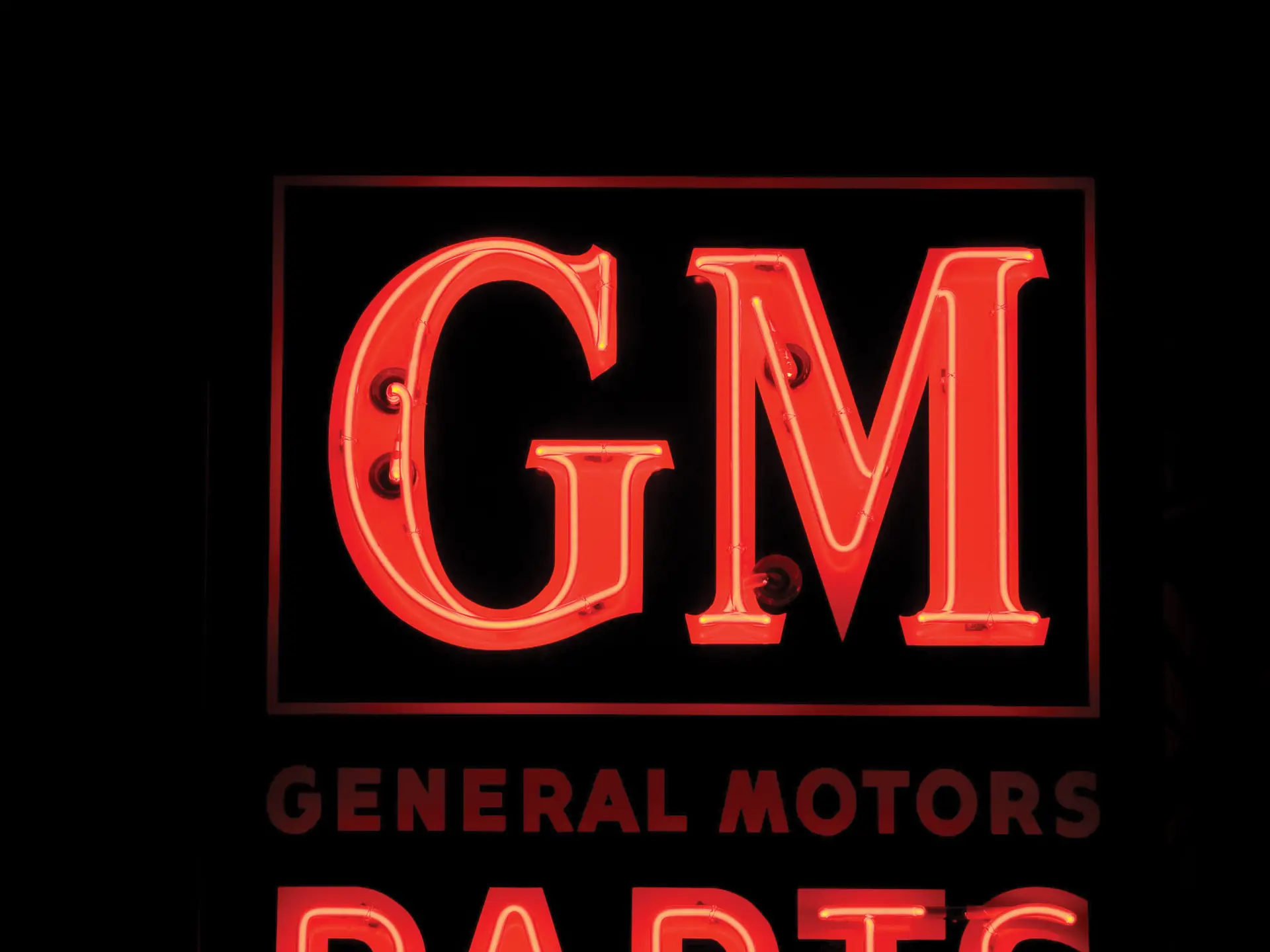 GM/General Motors Parts Sign | The Milhous Collection | RM Sotheby's