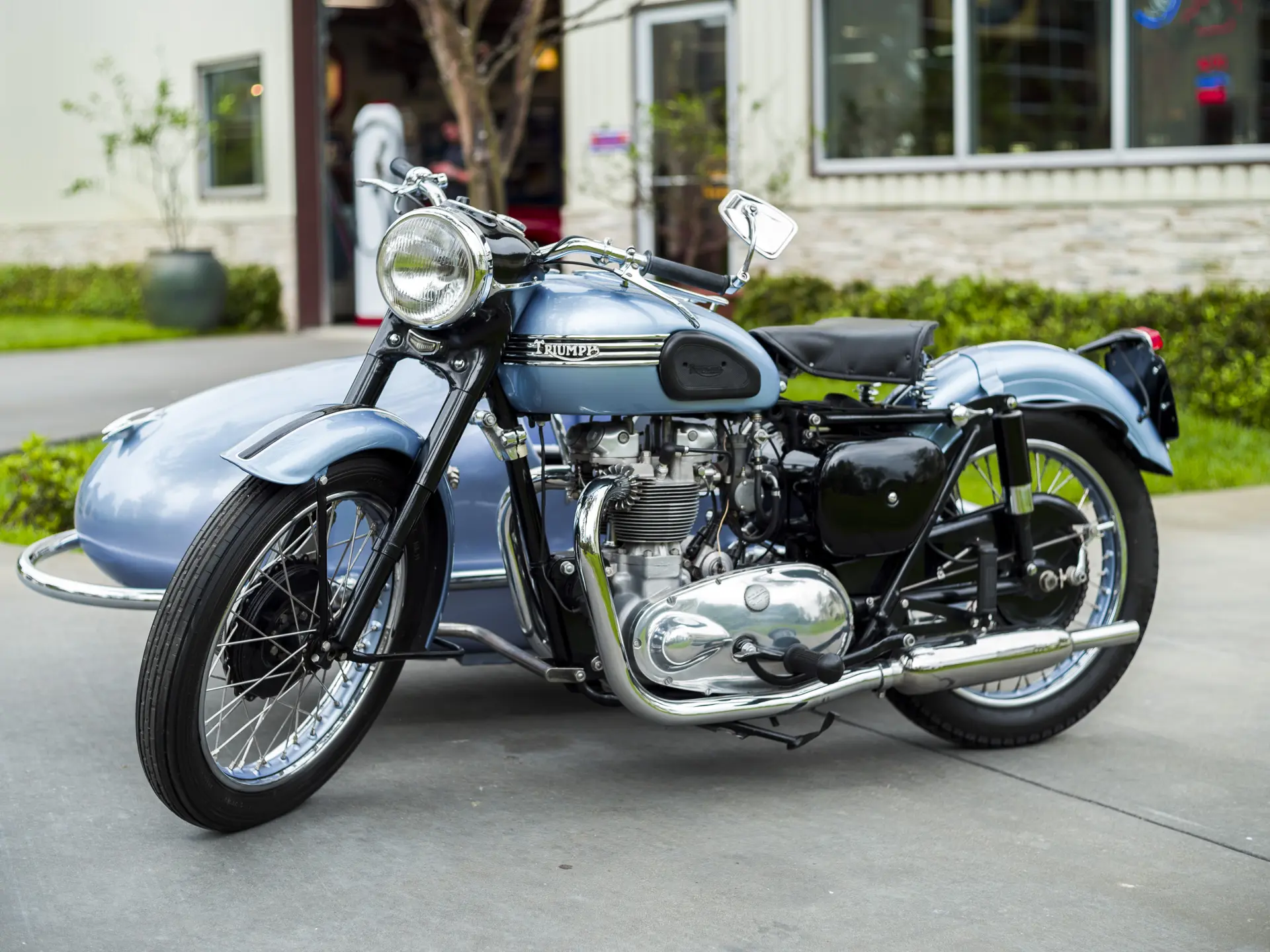 1954 Triumph T100 Tiger with Swallow Jet 80 Sidecar | Gene Ponder ...