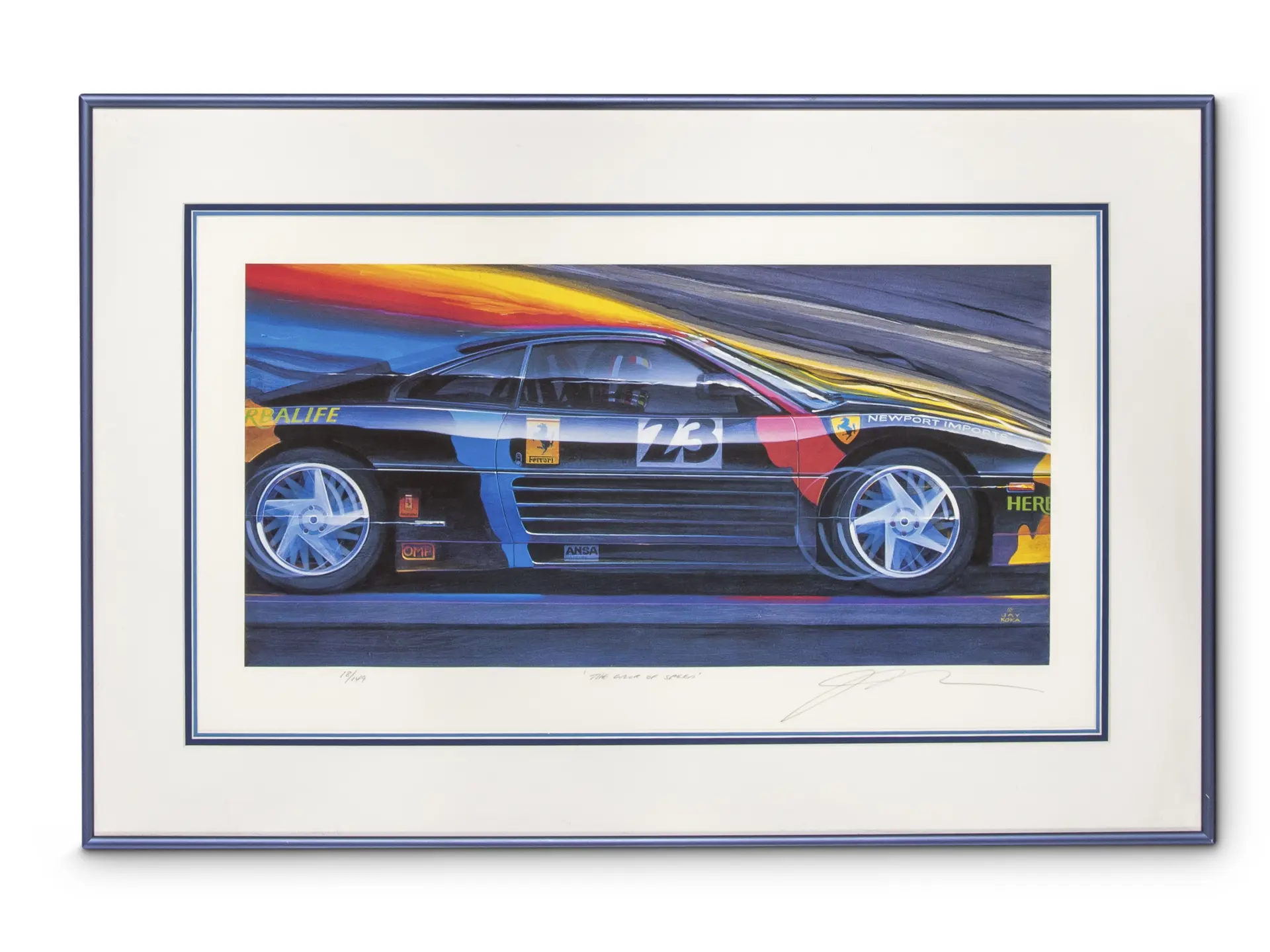 'The color of speed' by Jay Koka, Signed Print | The Cohen Collection ...