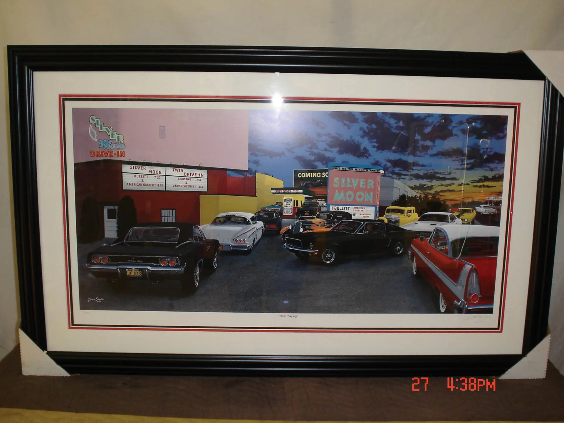 Limited edition print "Now Playing Silver Moon Drive-In" | The Florida ...