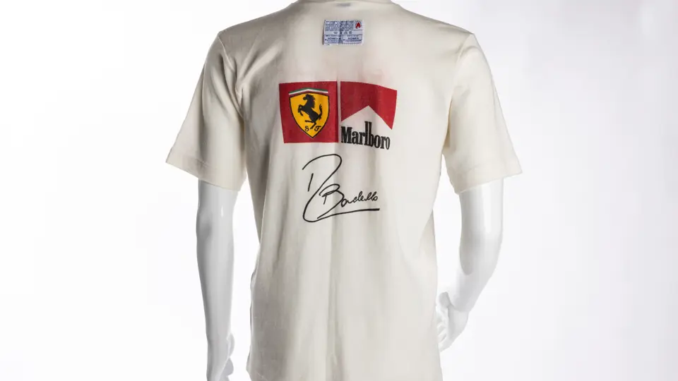 2003 Rubens Barrichello Scuderia Ferrari Formula 1 Nomex Signed ...