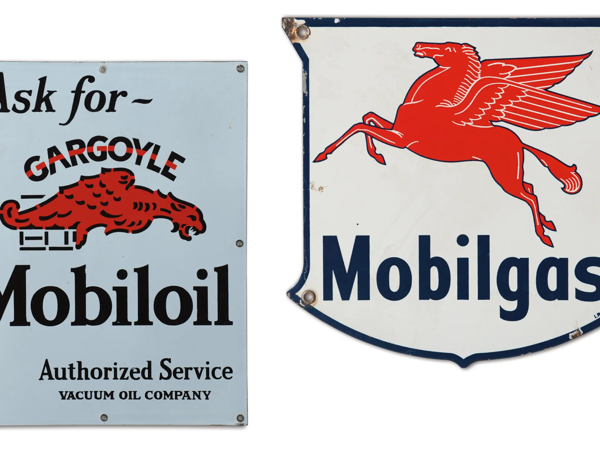 Two Mobil Signs | The Dingman Collection 2012 | RM Sotheby's