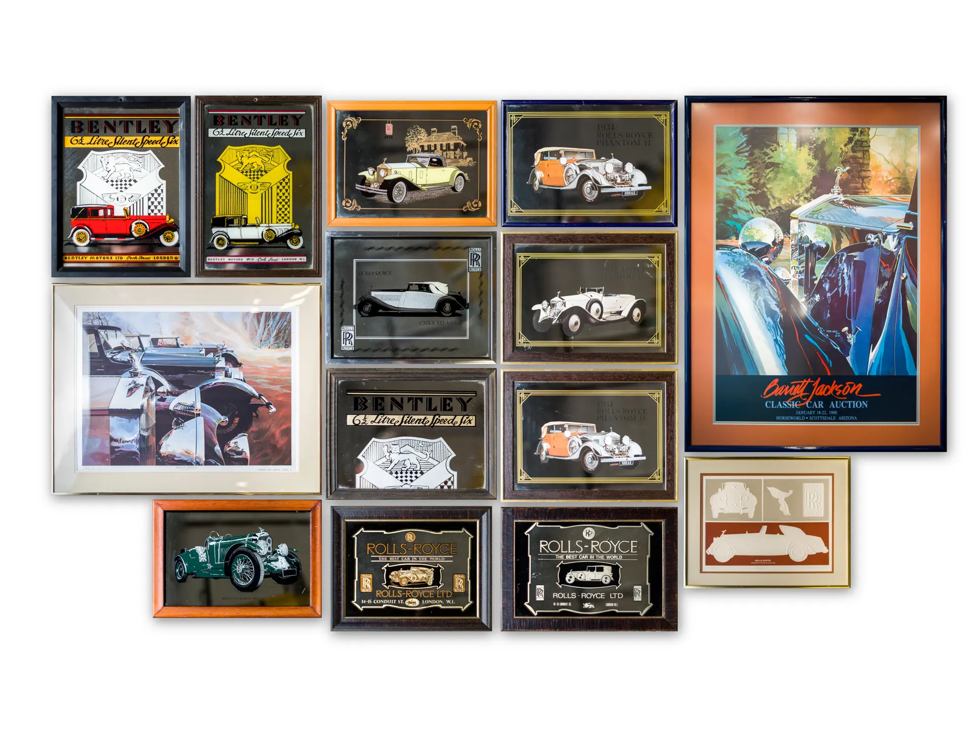 Assortment of Bentley and Rolls-Royce Wall Décor | Gene Ponder ...