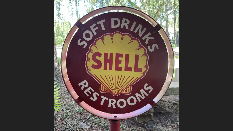 Shell Soft Drink and Restroom Curb Sign | Gene Ponder Collection | RM ...