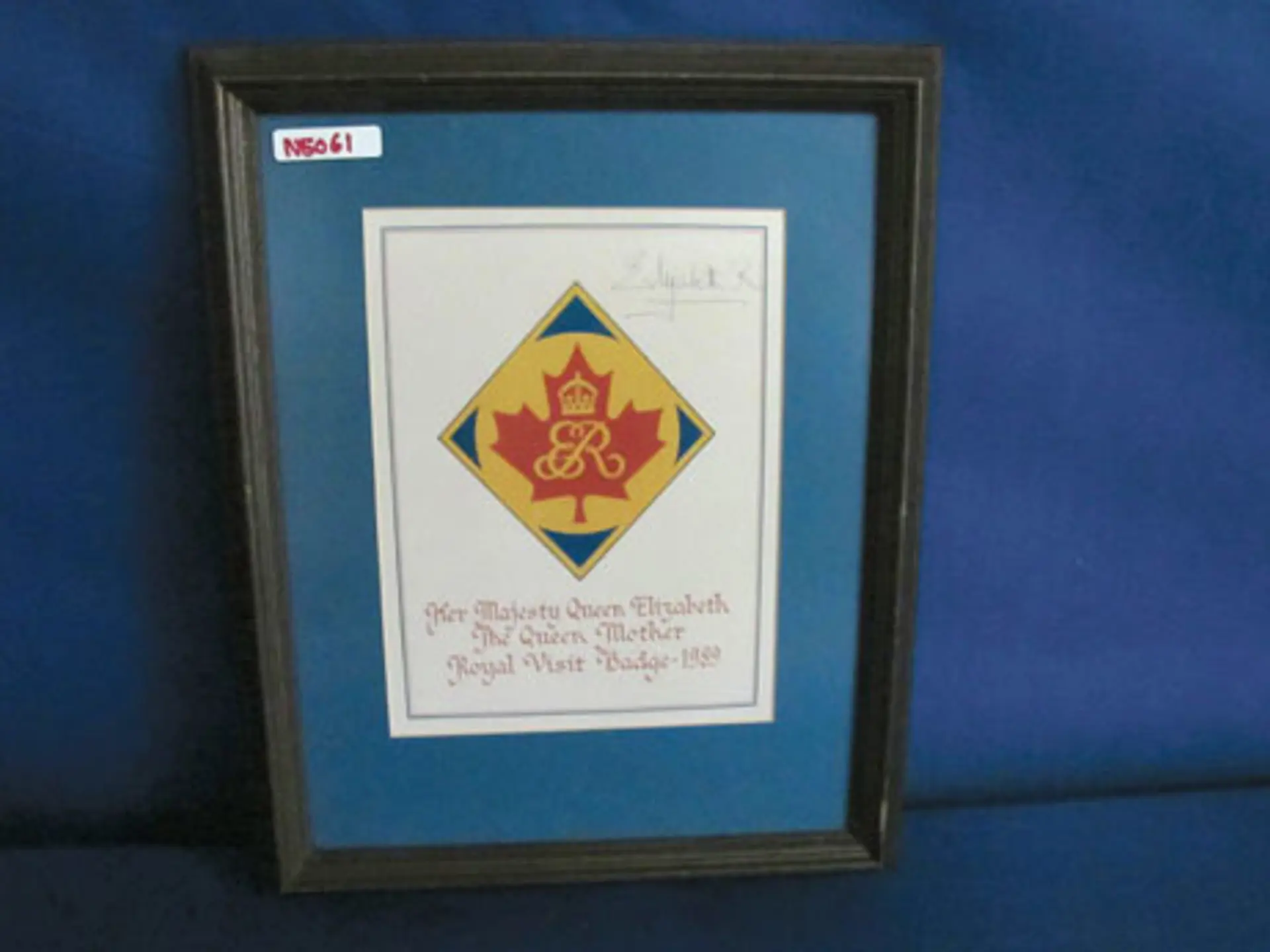 Queen Elizabeth Royal Visit Badge - Autographed Print Sign | Auburn ...