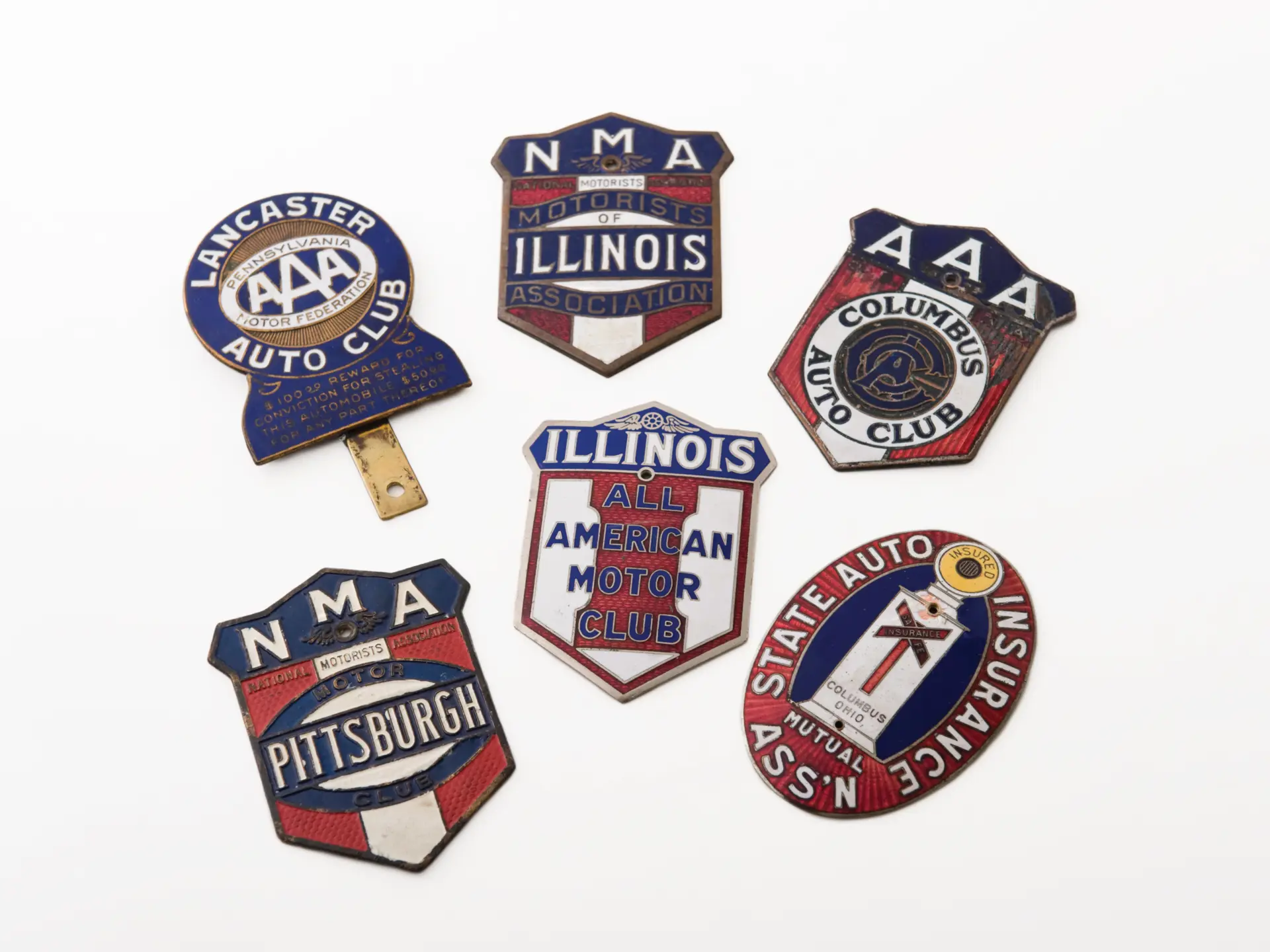 Automobile Club Badges (6) | Vintage Motor Cars of Hershey 2010 | RM ...