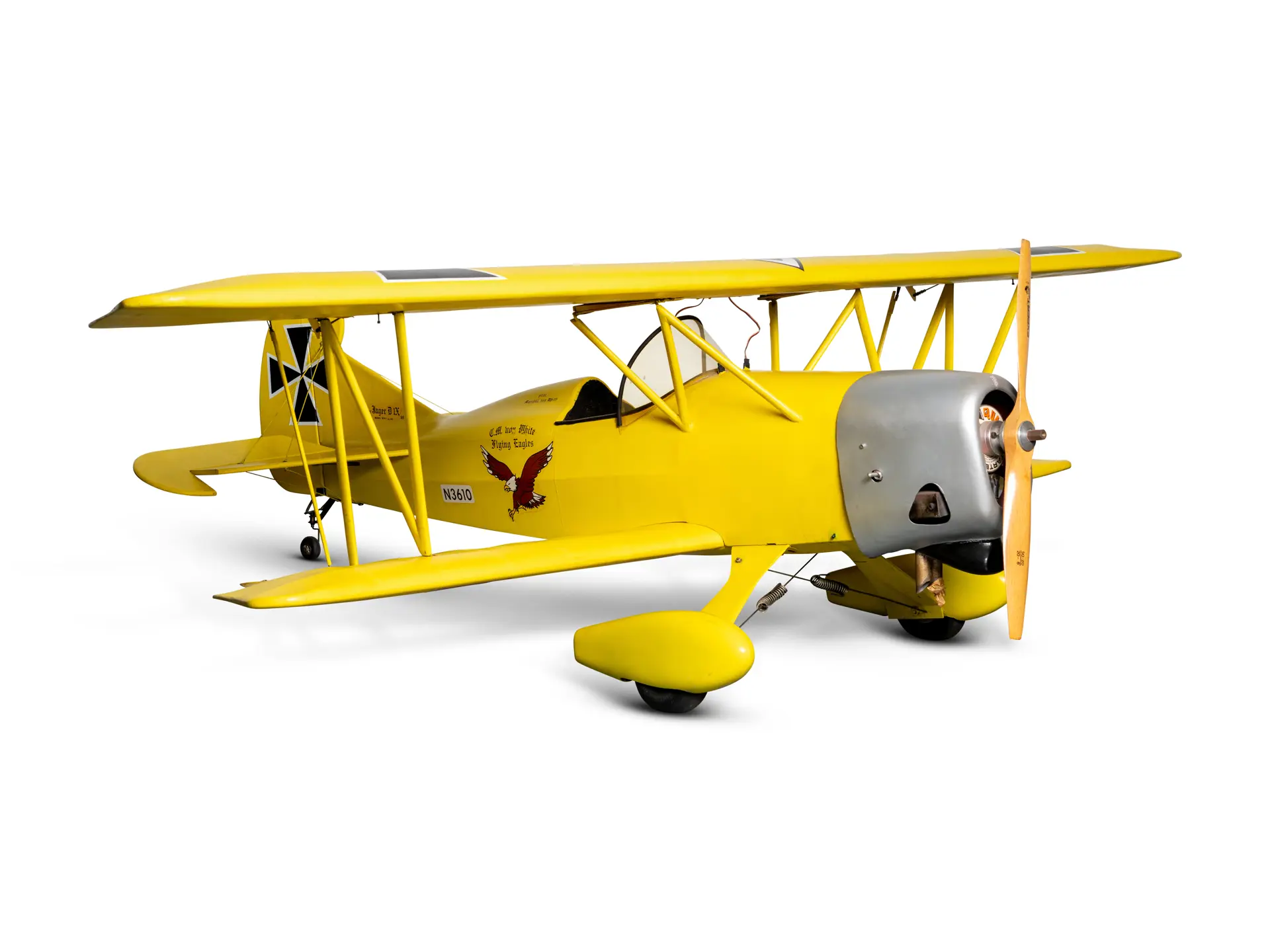 Marshall White Der Jager D.IX Biplane Model Airplane | The Oscar Davis ...