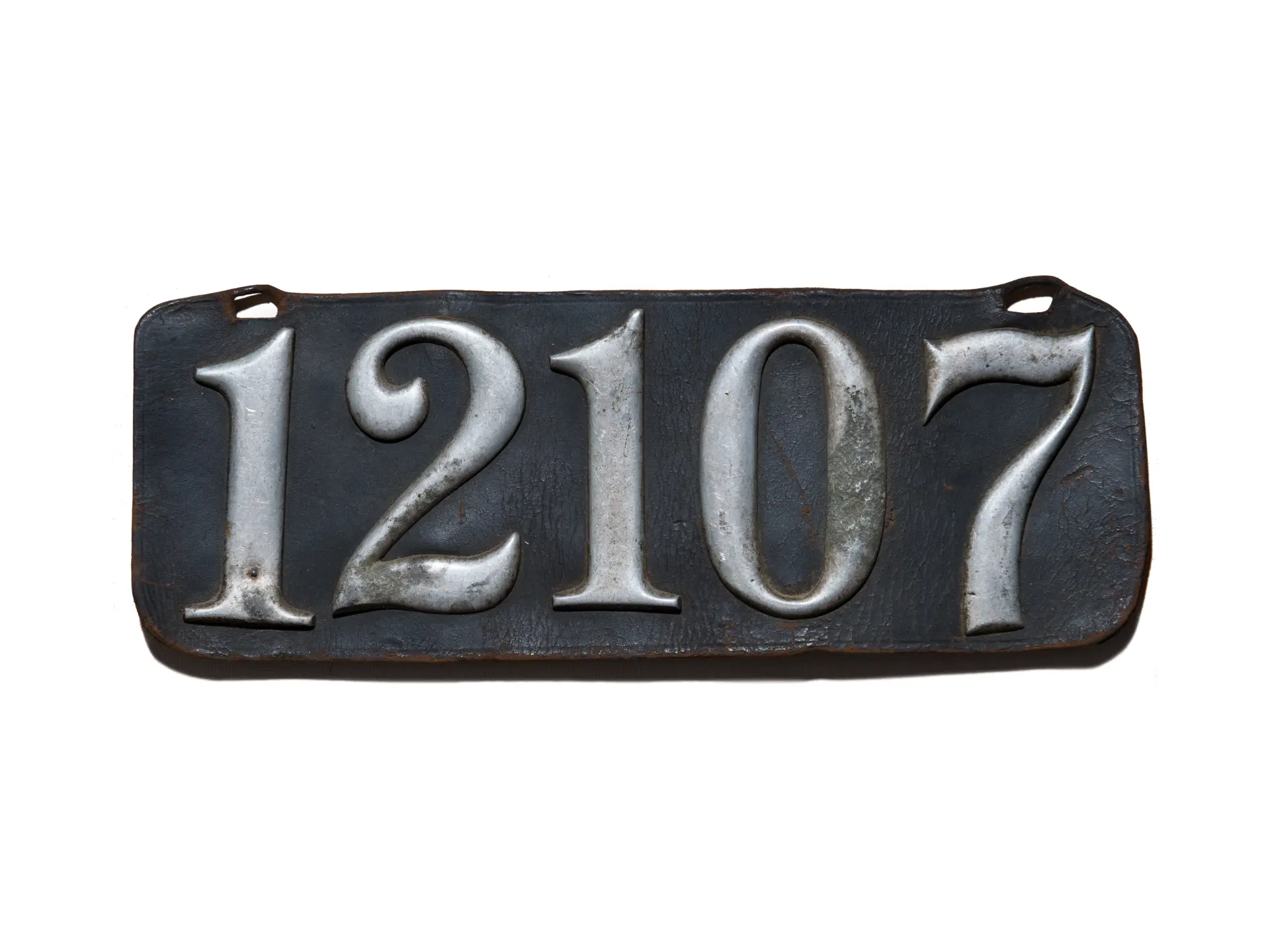 Four Early Leather License Plates | Hershey 2015 | RM Sotheby's
