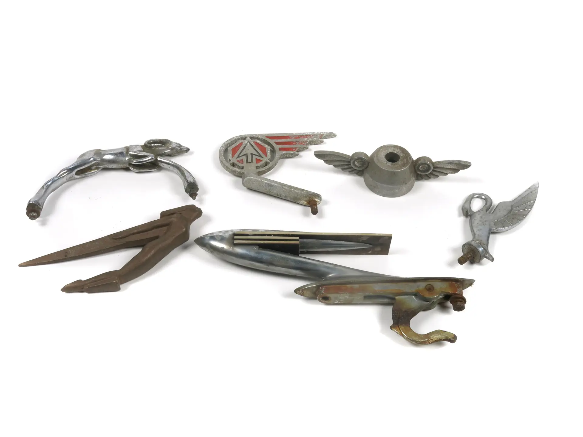 (1) Box Radiator Caps and Mascots including; Cadillac and Reproduction ...