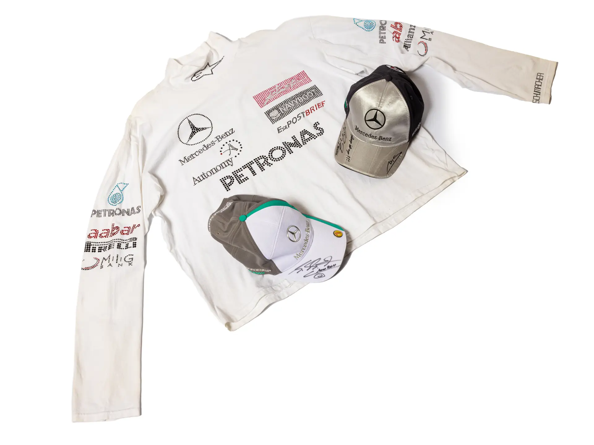 2010 Mercedes-Benz Formula 1 Alpinestars Nomex Undershirt and Two ...