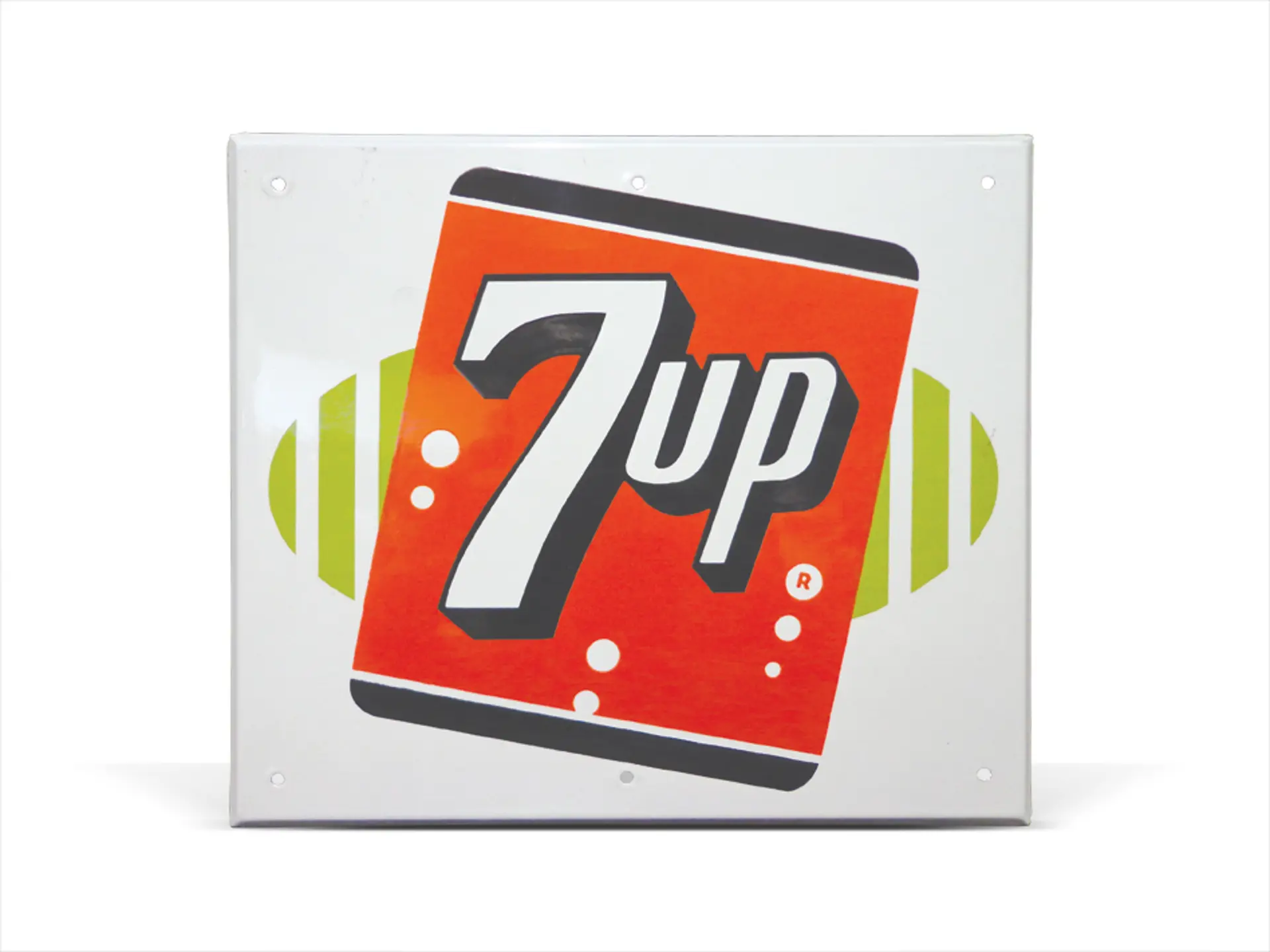 7UP Painted Tin Sign | Auburn Memorabilia Auction | RM Sotheby's