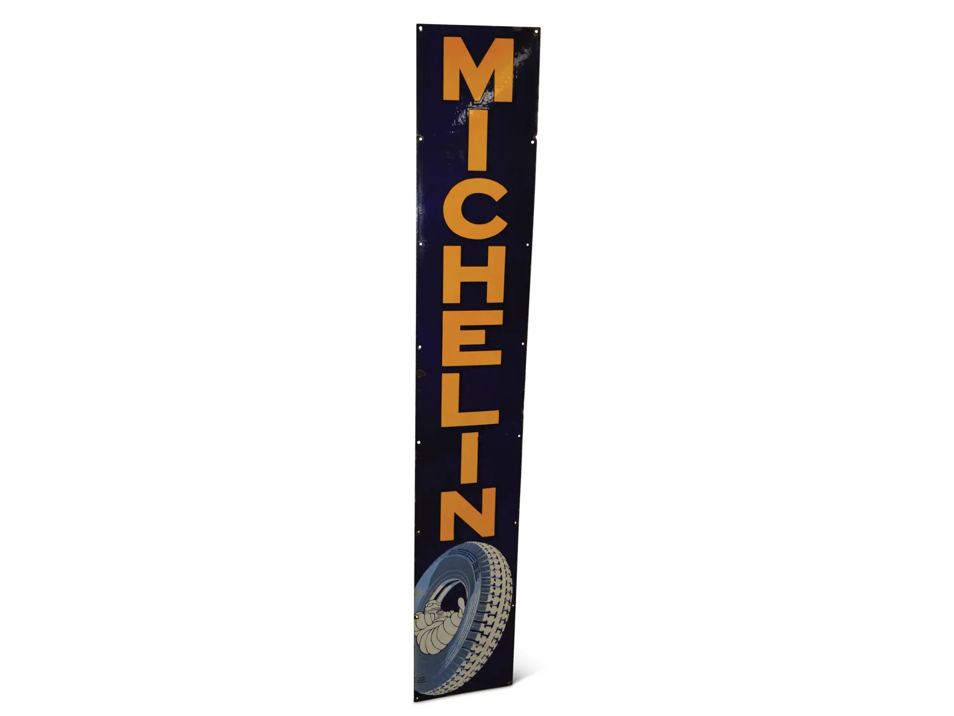 Michelin Tires with Bibendum Sitting in a Tire Porcelain Sign | Auburn ...