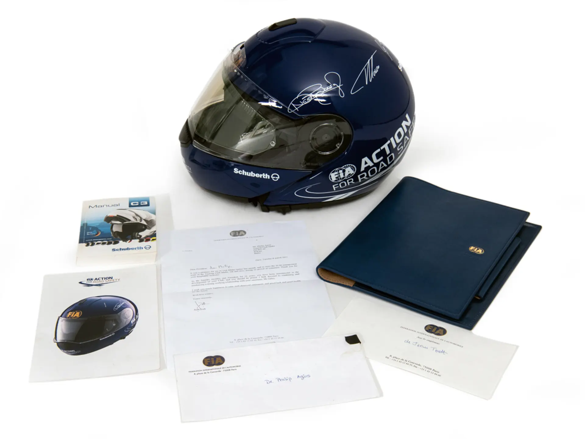 2011 FIA 'Action for Road Safety' Schuberth C3 Helmet with Liveried ...