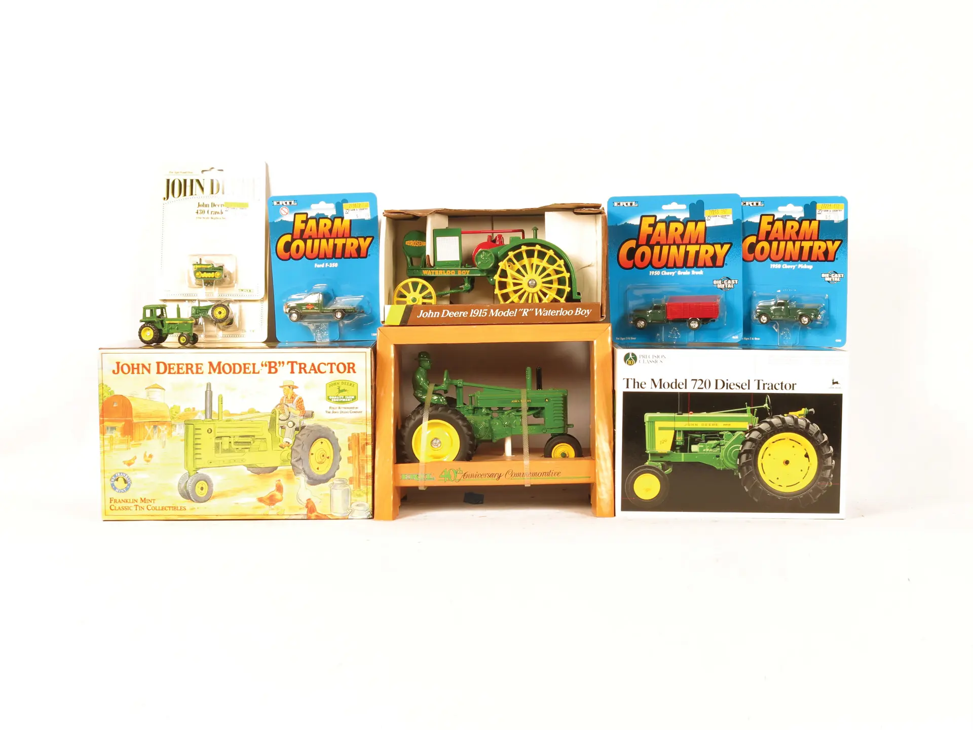 John Deere Die-Cast Models with Three Trucks | Auburn Memorabilia ...