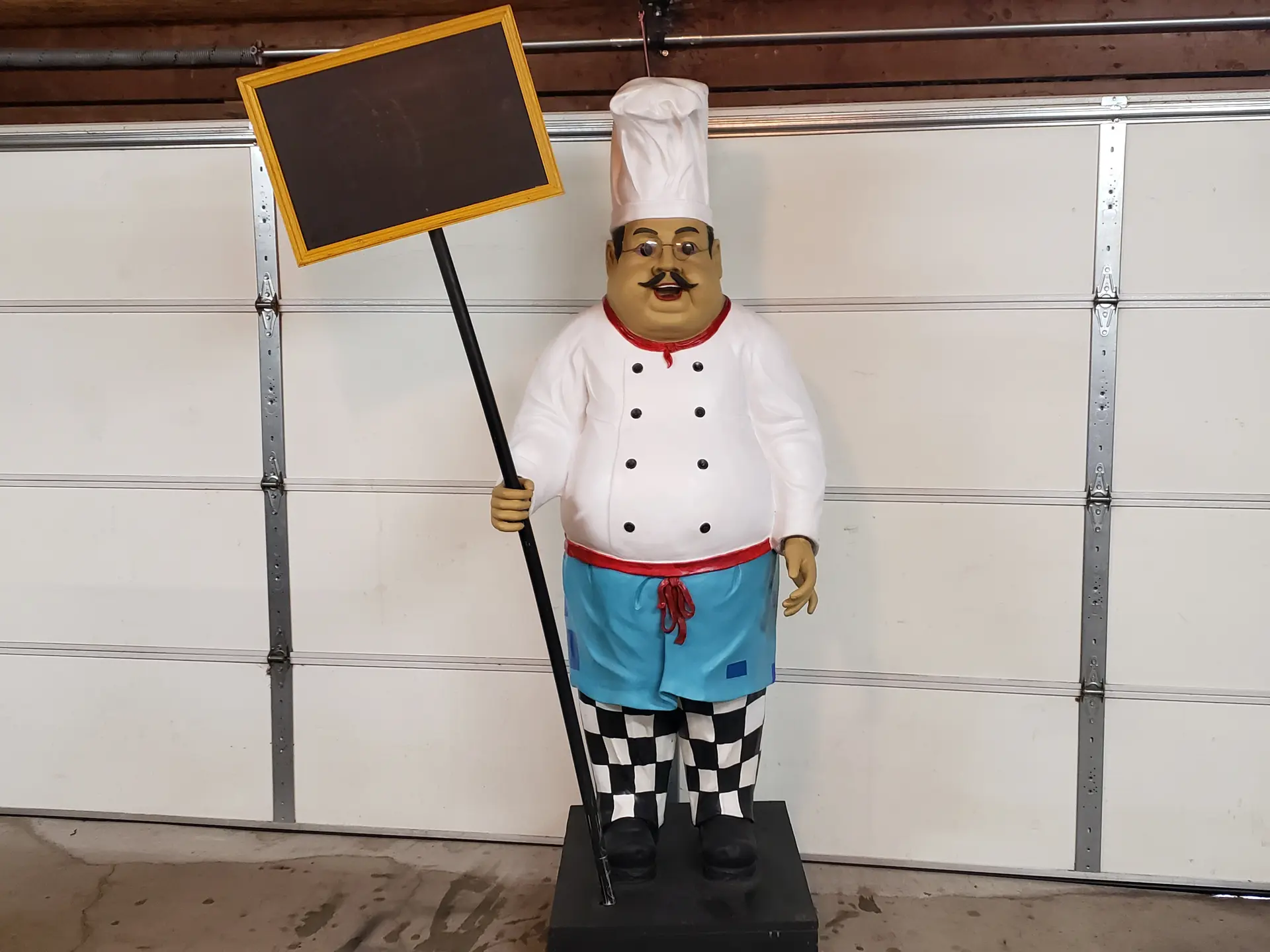 Chef Fiberglass Statue with Chalkboard Menu | Auburn Fall 2020 | RM ...