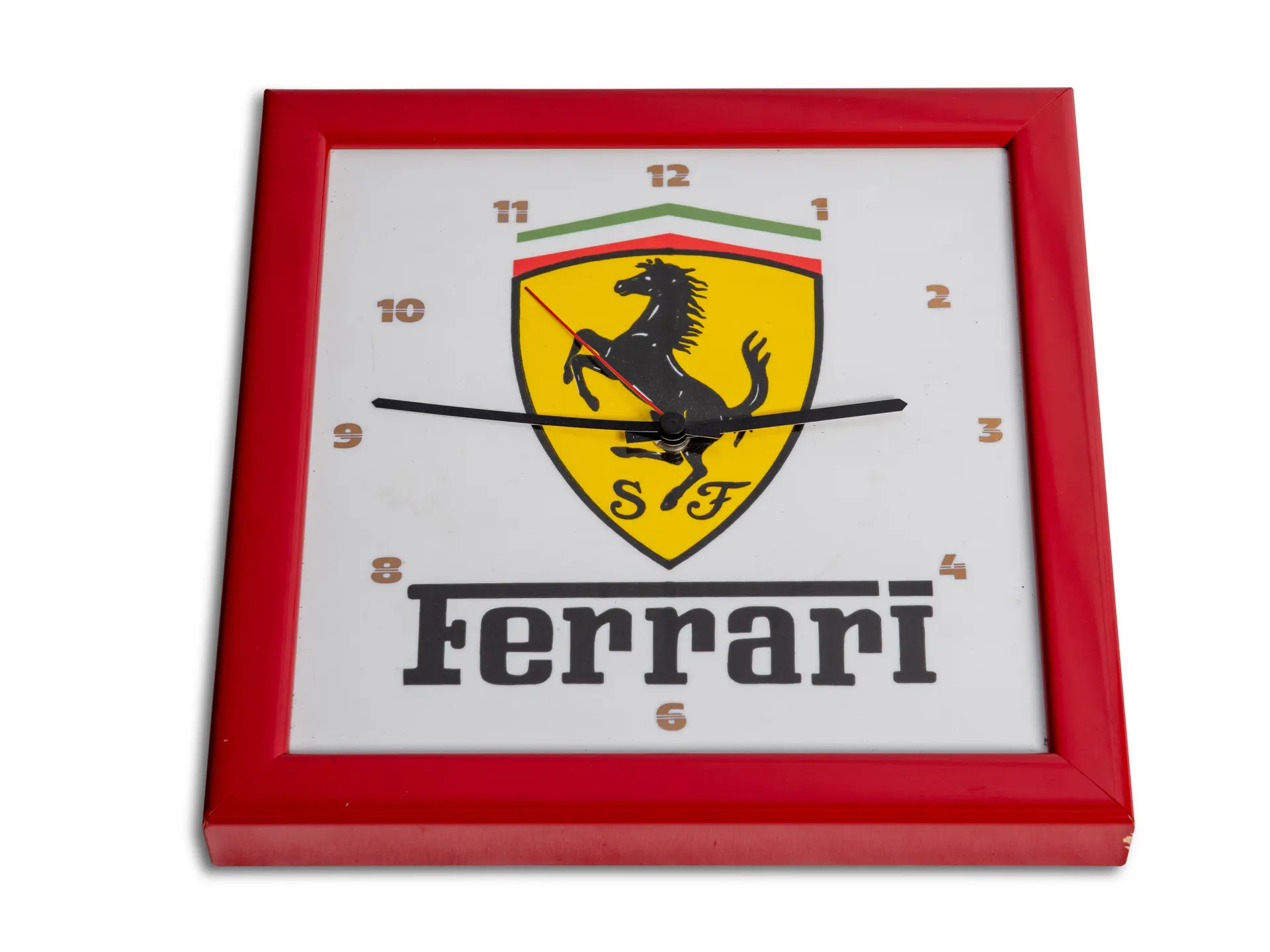 Ferrari Wood-Framed Ceramic Tile Clock | Open Roads, Fall | RM Sotheby's