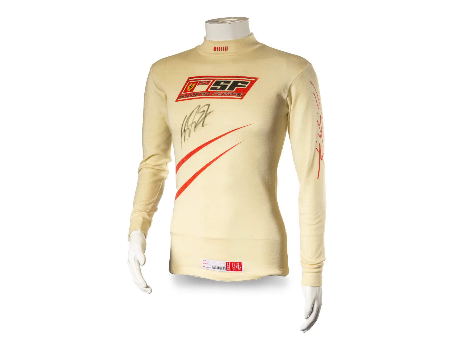 Scuderia Ferrari Formula 1 Puma Nomex Signed Undershirt | The ...