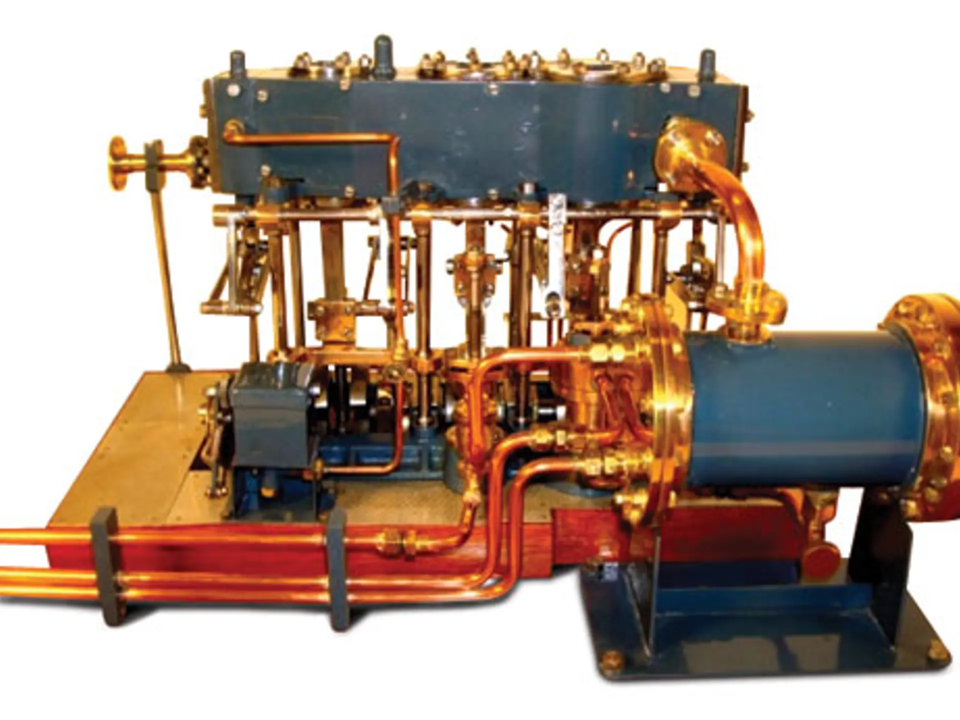 Live Steam Triple Expansion Marine Engine C. 1890 (15" X 6" X 19 ...