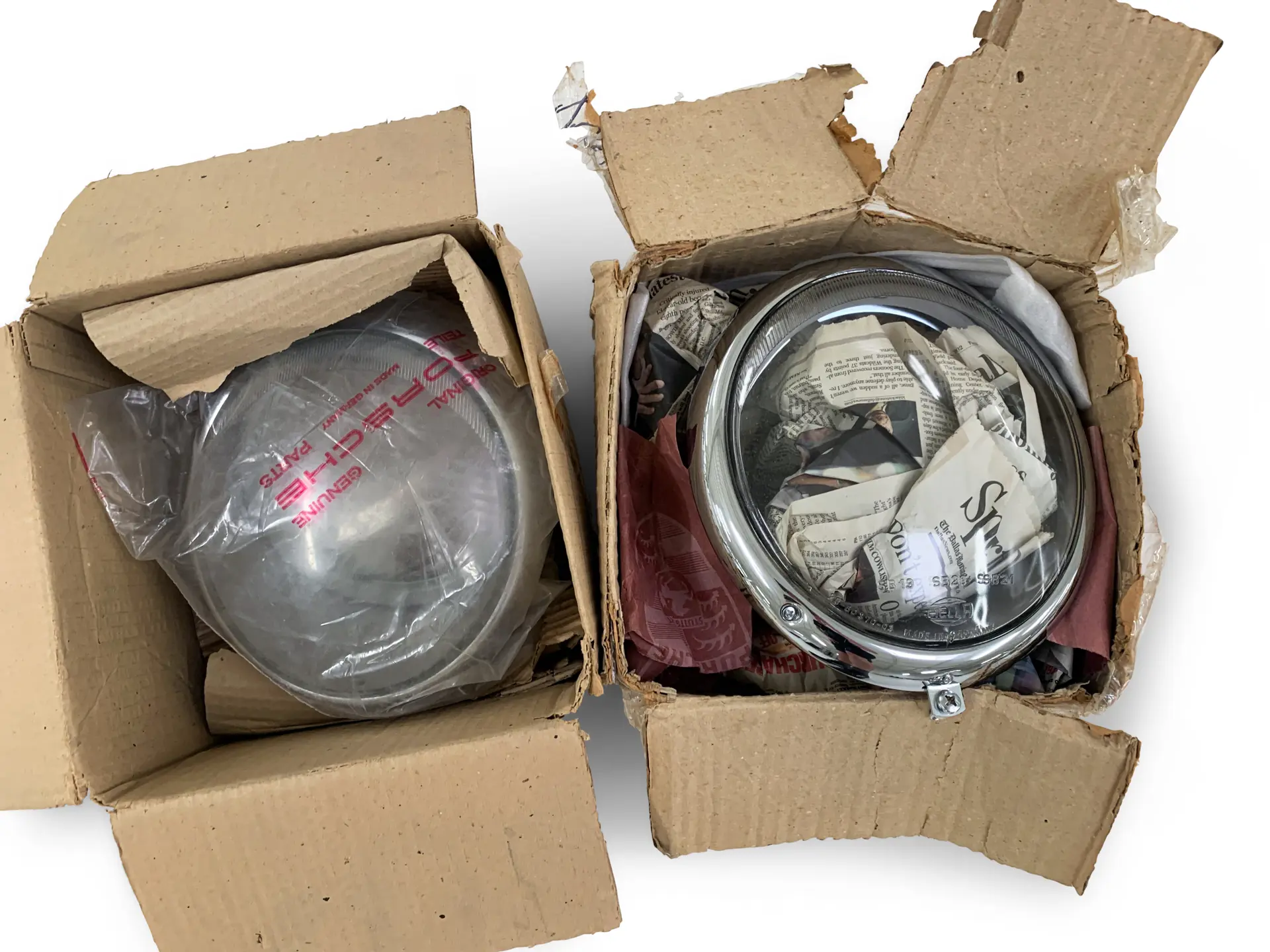 Two Hella Porsche 901 Headlamps with Chrome Bezels | The White ...