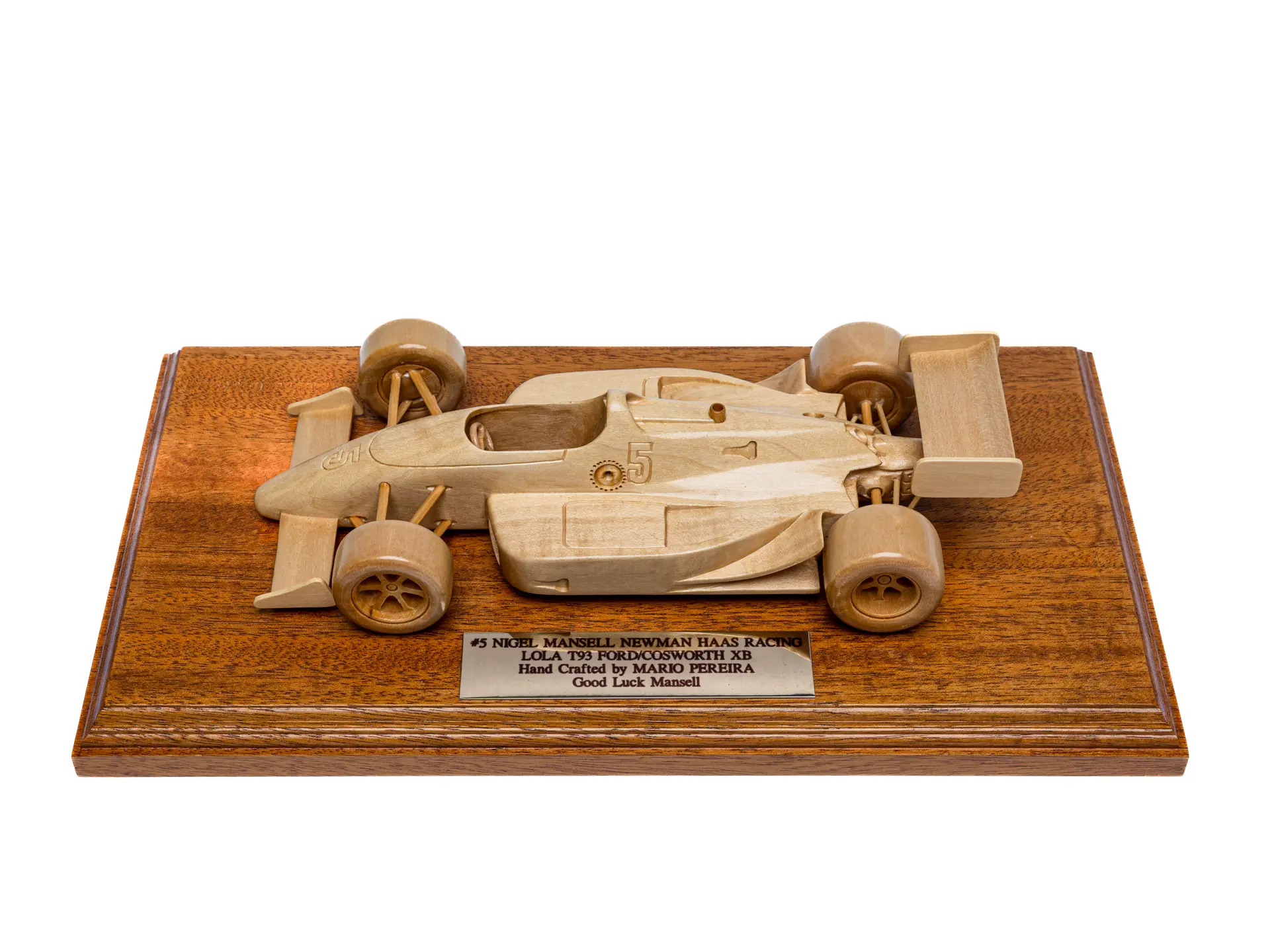 IndyCar Lola T93 Newman Haas Wooden Model by Mario Pereira | Nigel ...