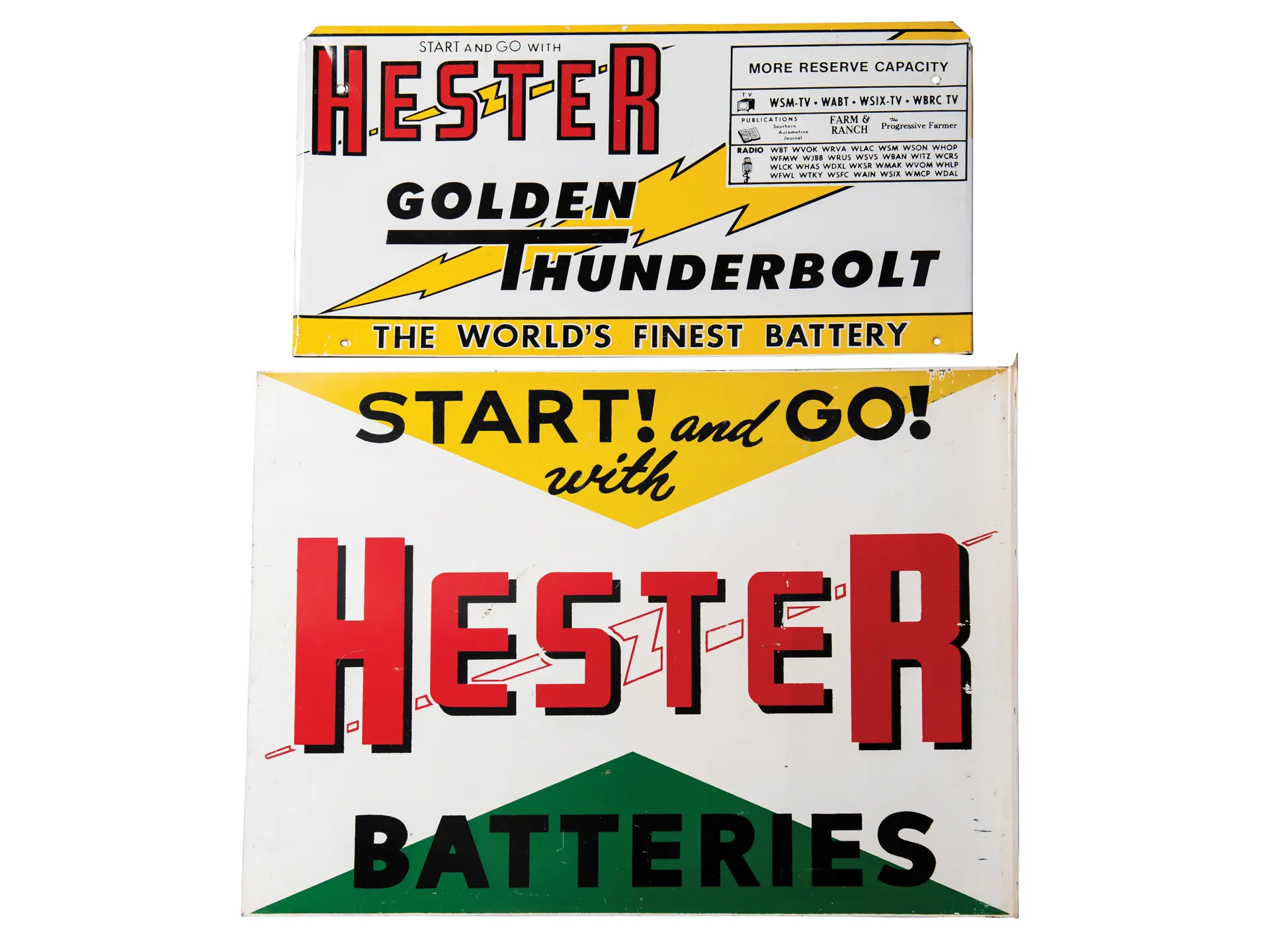 Hester Batteries Signs | The Dingman Collection | RM Sotheby's