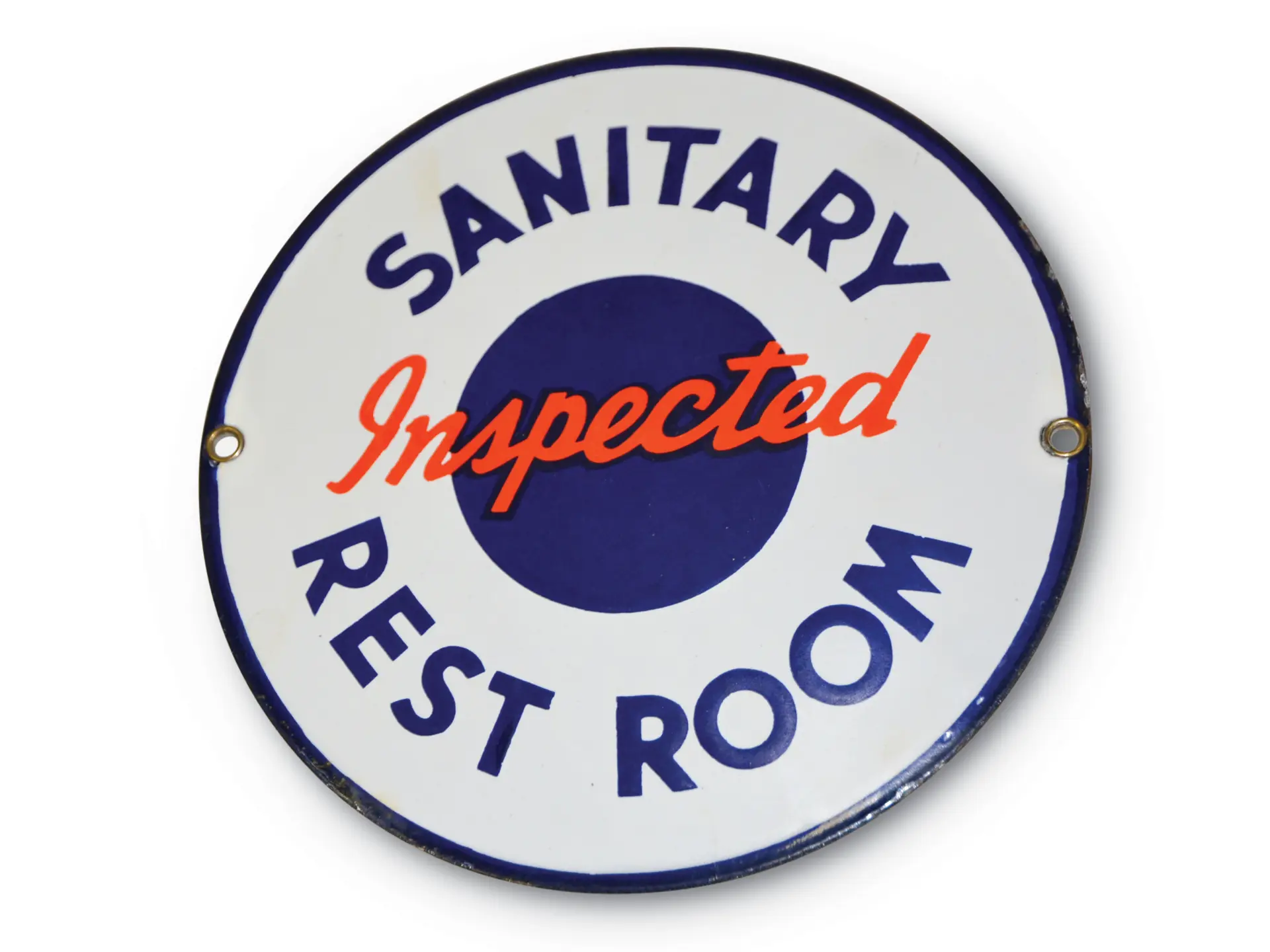 Amoco Sanitary Inspected Restroom Sign | Auburn Spring 2019 | RM Sotheby's