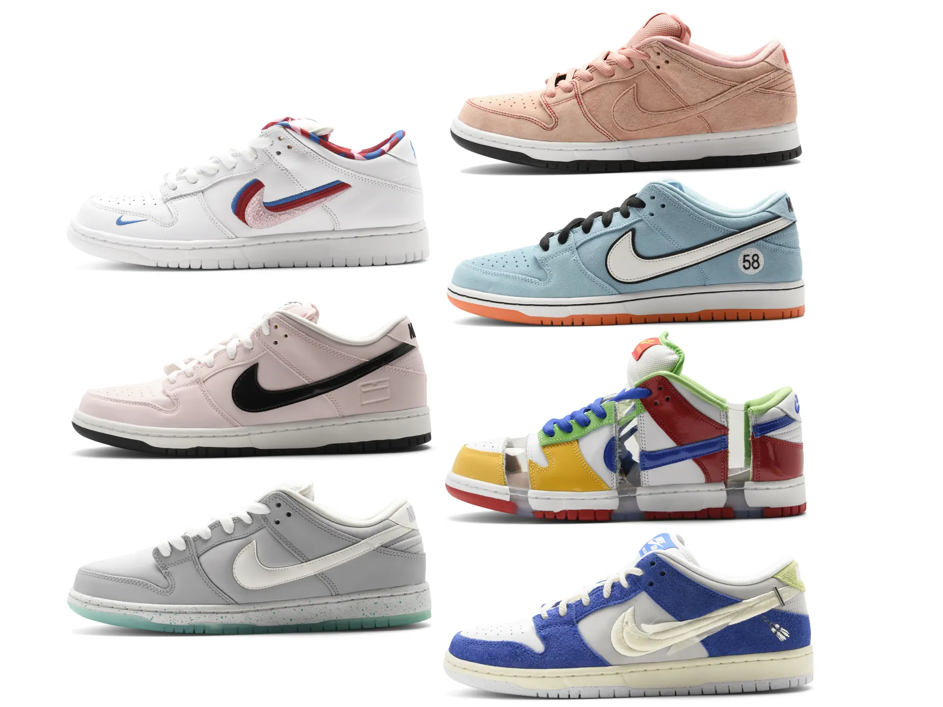 Set of Seven | Nike SB Dunk Low Sneakers | Dare to Dream | The Ultimate ...