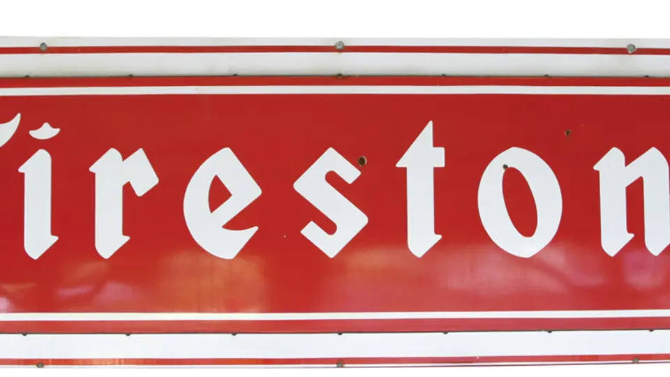 FIRESTONE SIGN | Private Collection of Tom & Marlene Stackhouse | RM ...