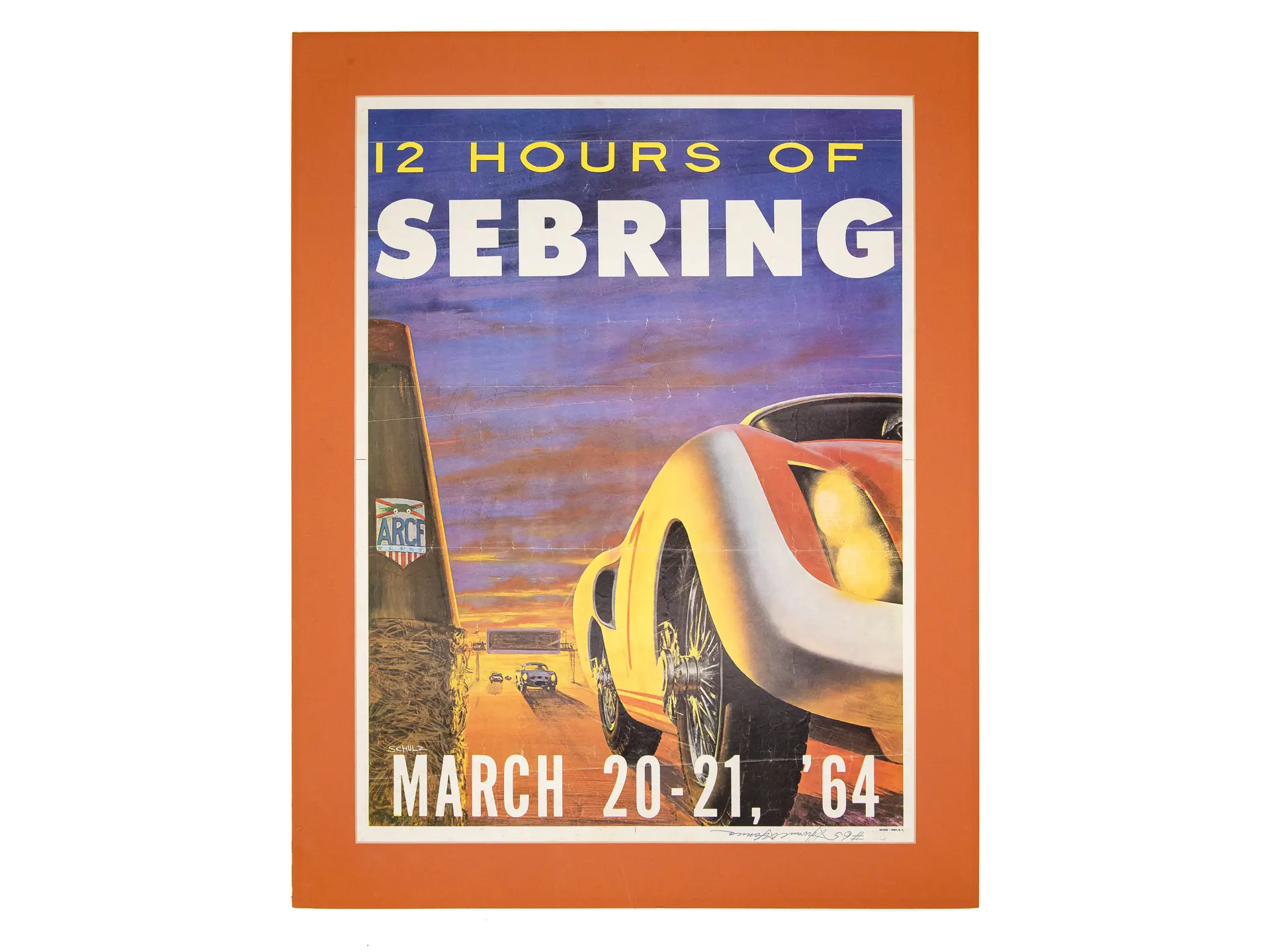 12 Hours of Sebring Original Event Poster, 1964 | Open Roads, April ...