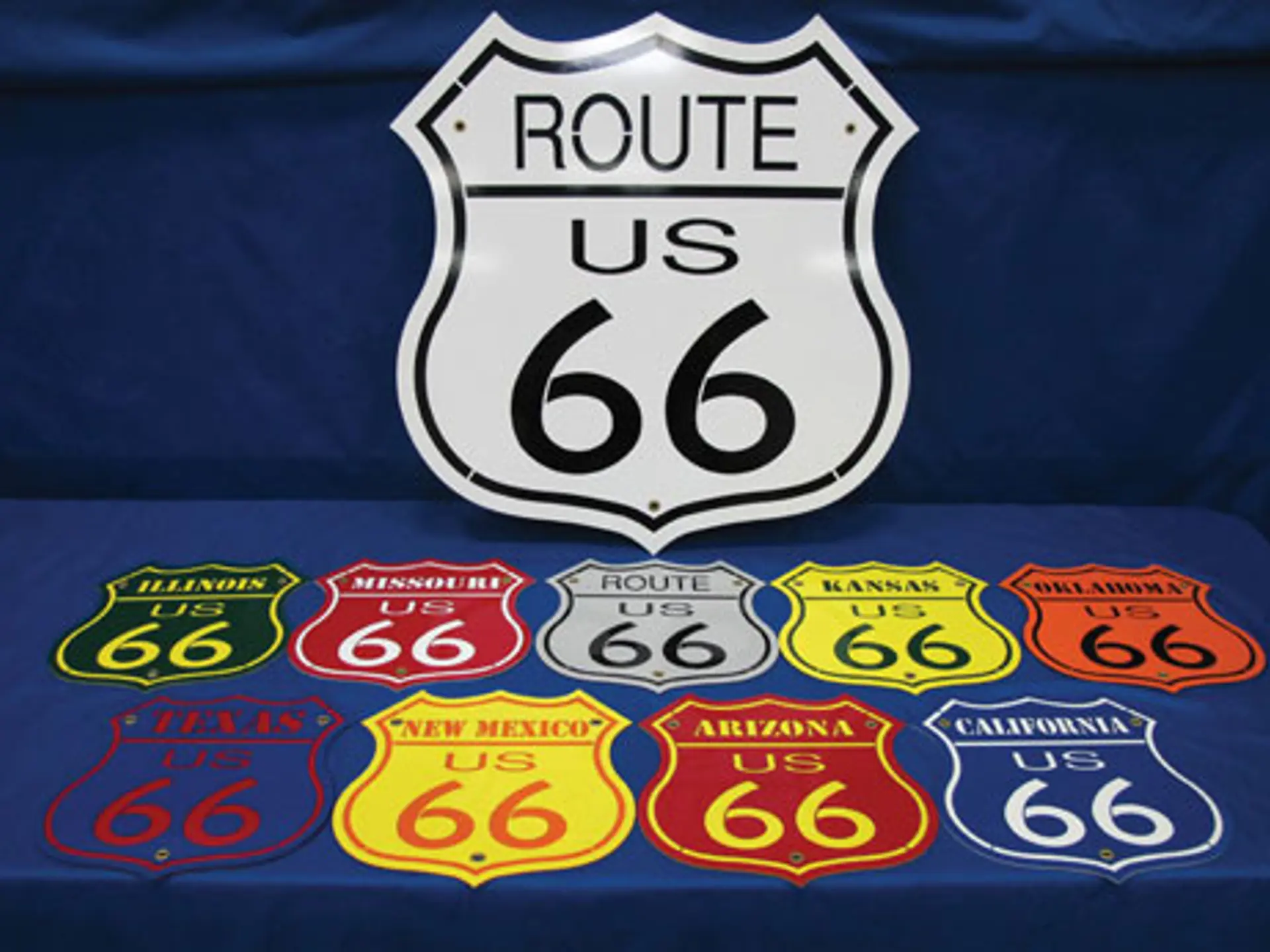 Assorted Route 66 Signs | Auburn Fall 2012 | RM Sotheby's