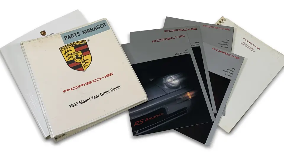 Porsche Model Line Brochures, including 1993 RS America, 1992 Model ...