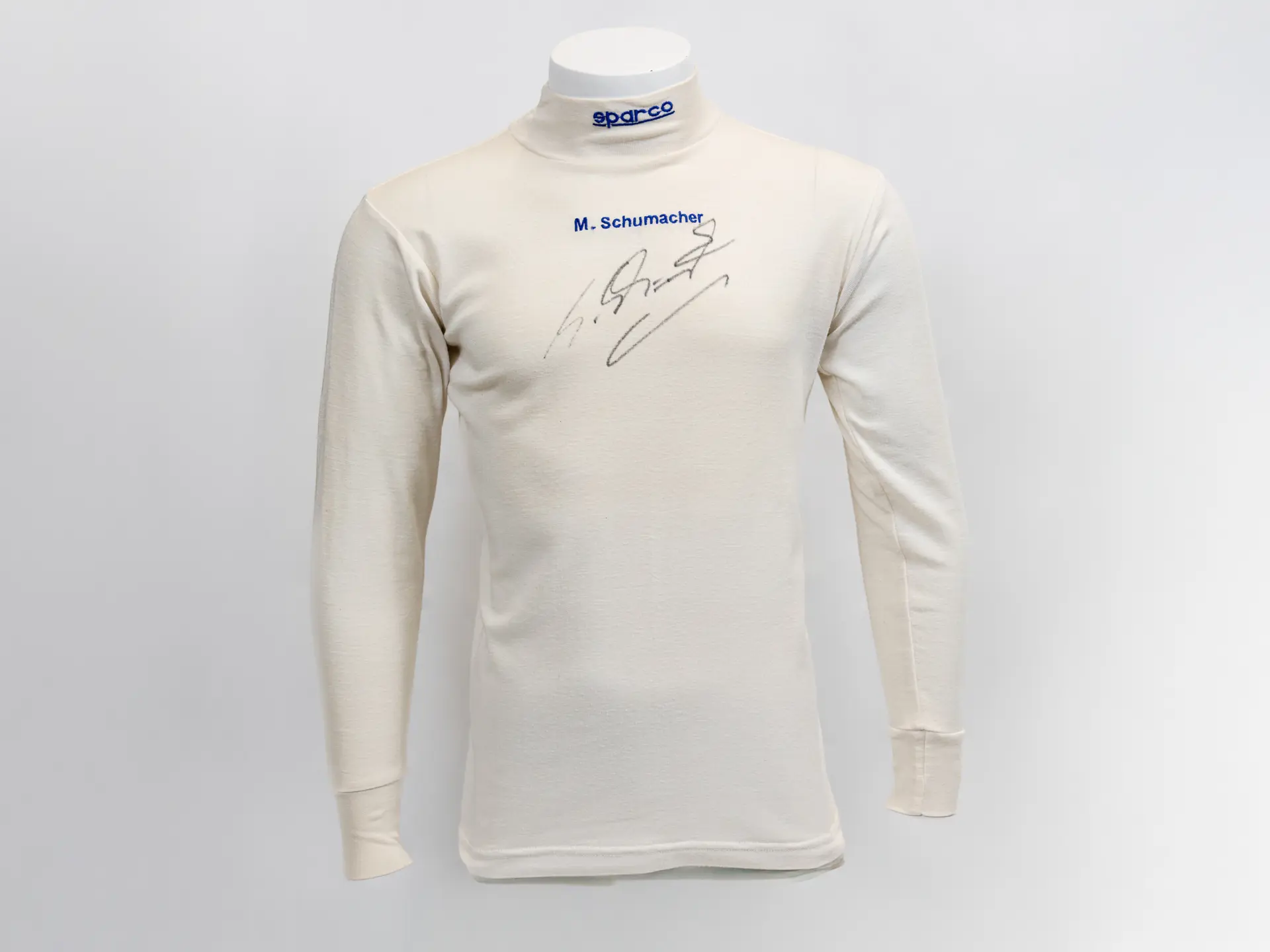 1994 Michael Schumacher Benetton Formula 1 Sparco Signed Nomex Shirt ...