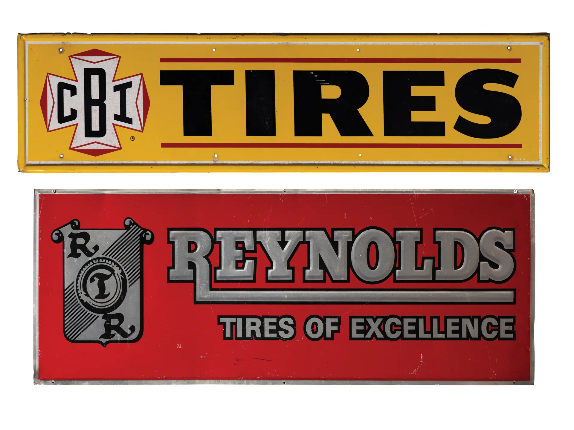 Reynolds and CBI Tires Signs | The Dingman Collection | RM Sotheby's
