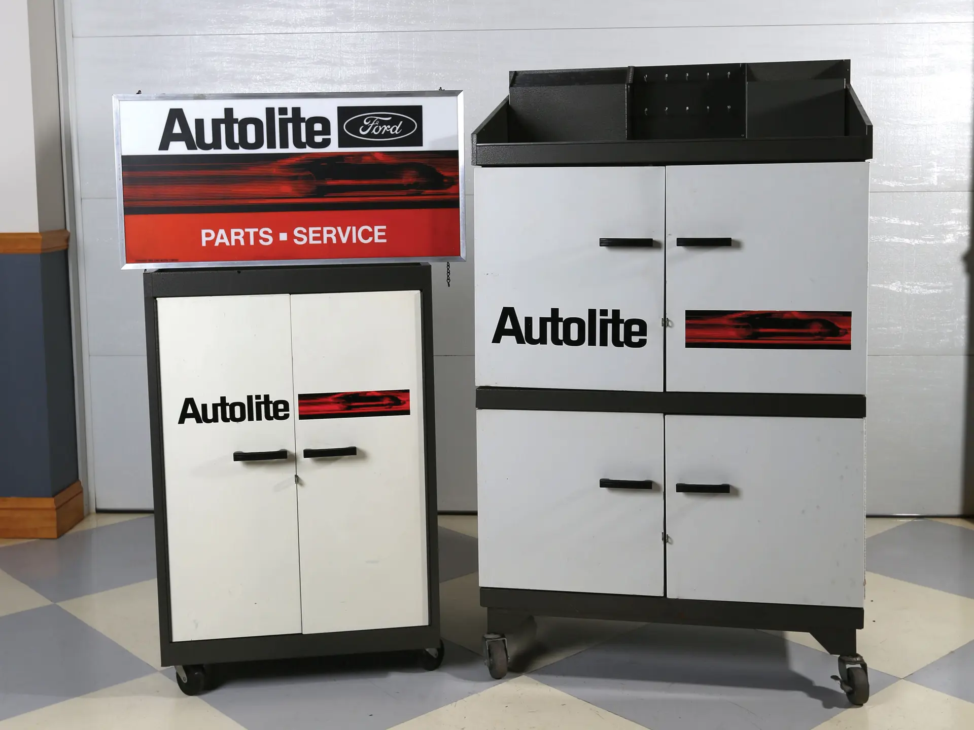 Autolite Ford Cabinets And A Sign | Auburn Fall 2015 | RM Sotheby's