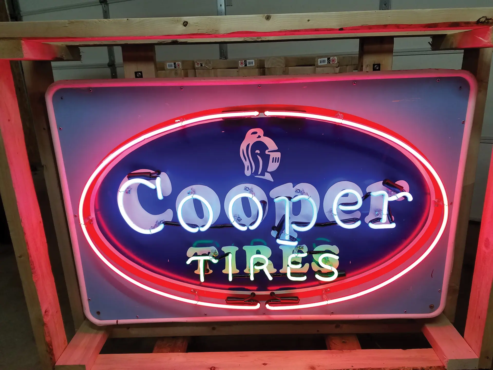 Cooper Tires Original Tin Neon Sign | Auburn Spring 2018 | RM Sotheby's
