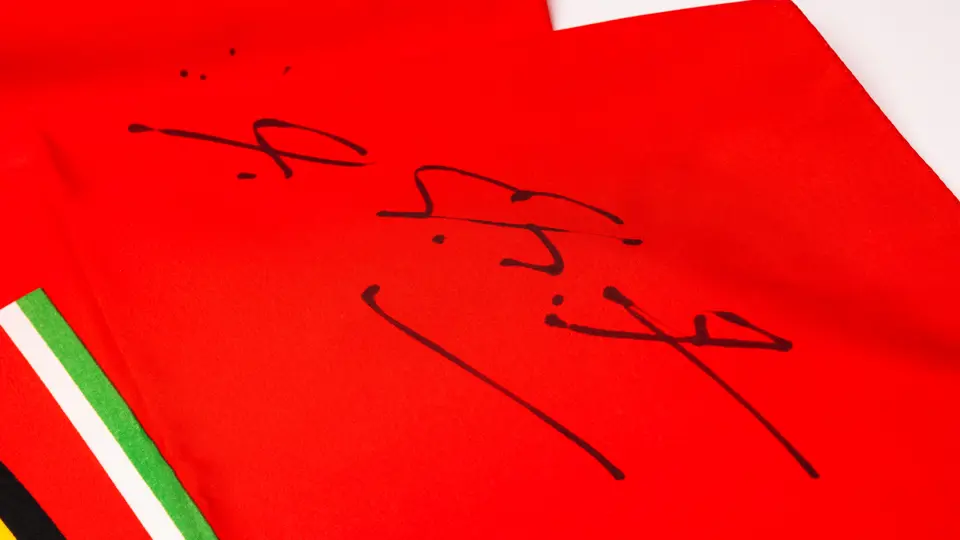 Signed Scuderia Ferrari Signed Flag | The Schumacher and F1 Legends ...