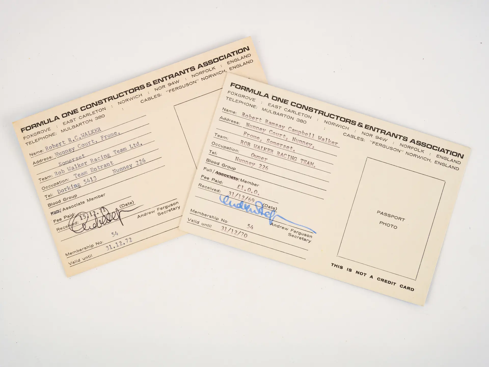 Formula 1 Constructors & Entrants Association Cards | The February ...