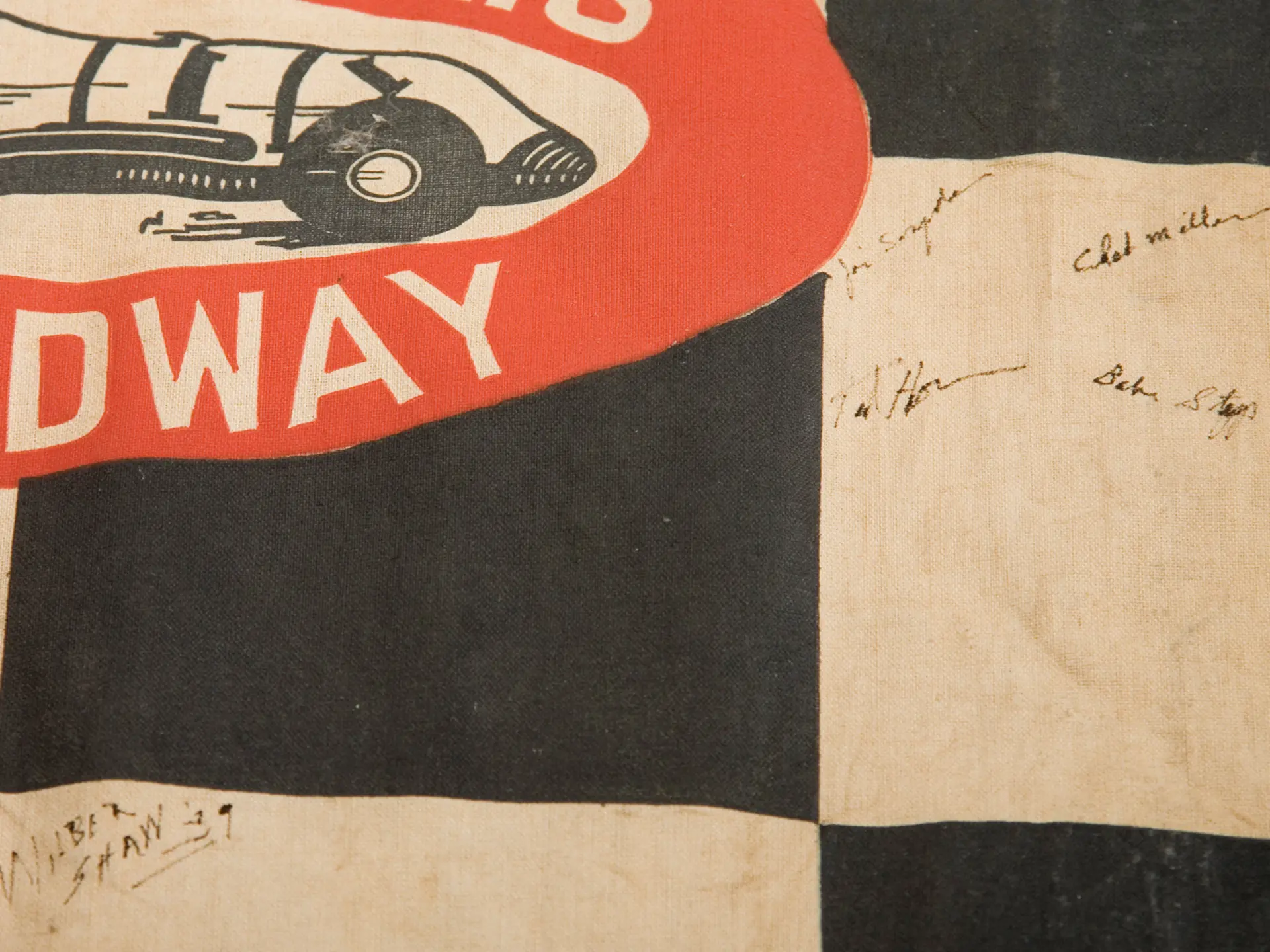 Autographed Indianapolis Checked Flag | The Brucker Collection | RM ...