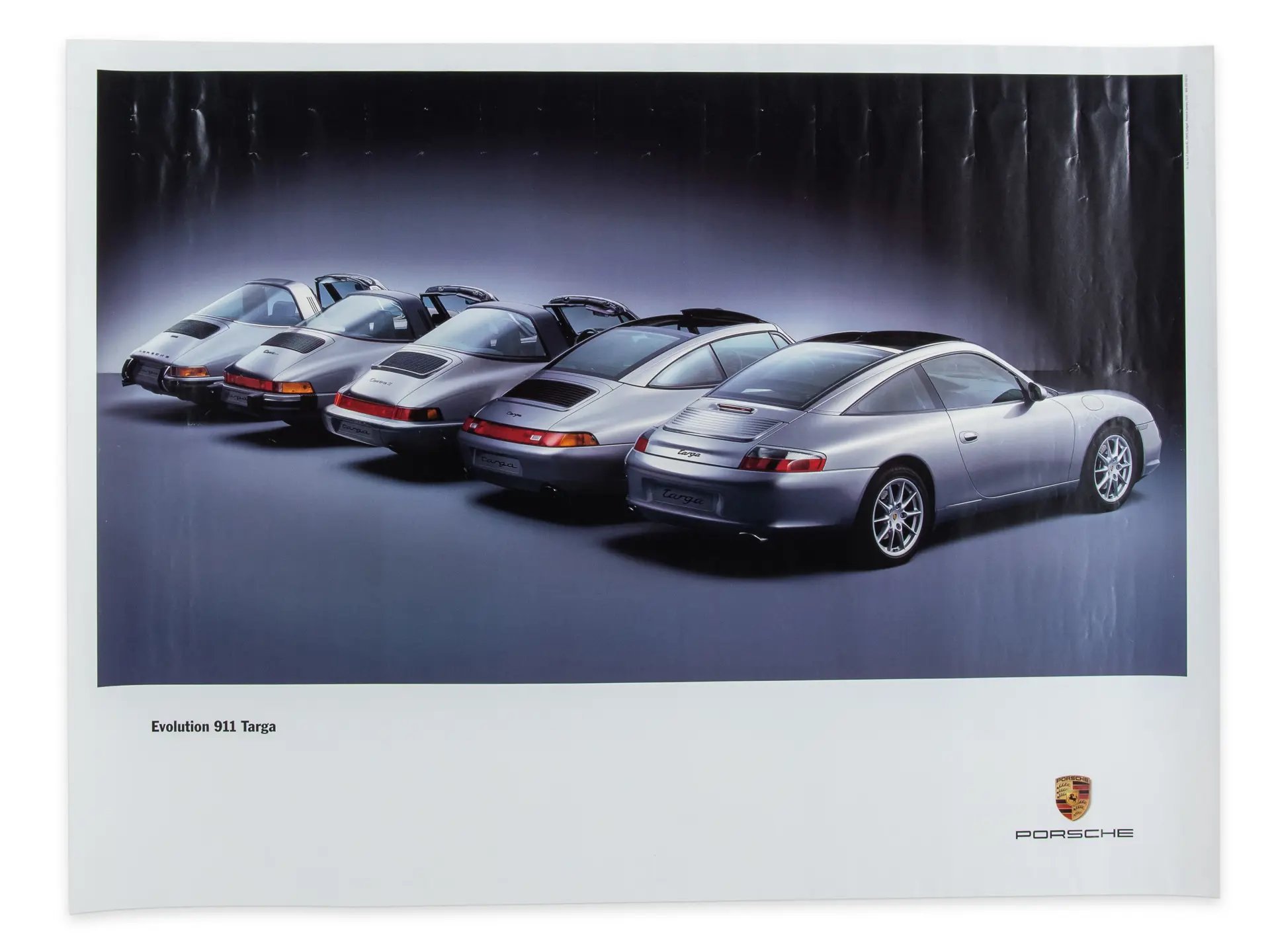 “Evolution 911 Targa” Porsche Advertising Poster | The White Collection ...
