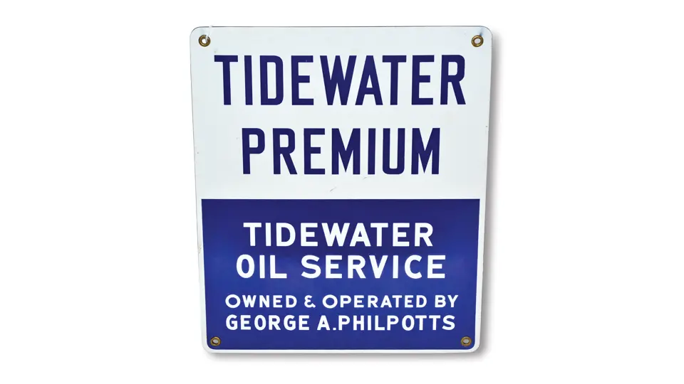 Tidewater Premium Sign | Auburn Spring 2019 | RM Sotheby's