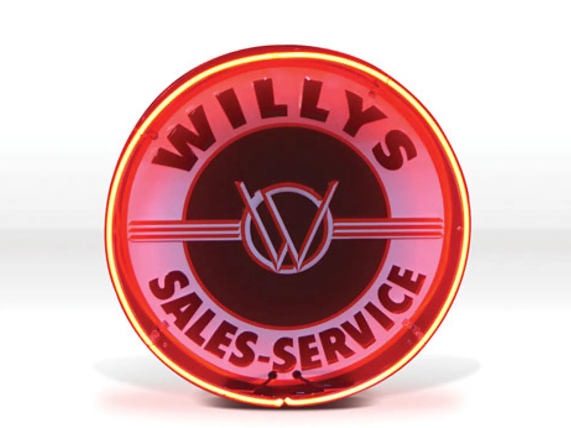 Willy's Sales Service Neon Sign (24 Inches Round) | Auburn Spring 2013 ...